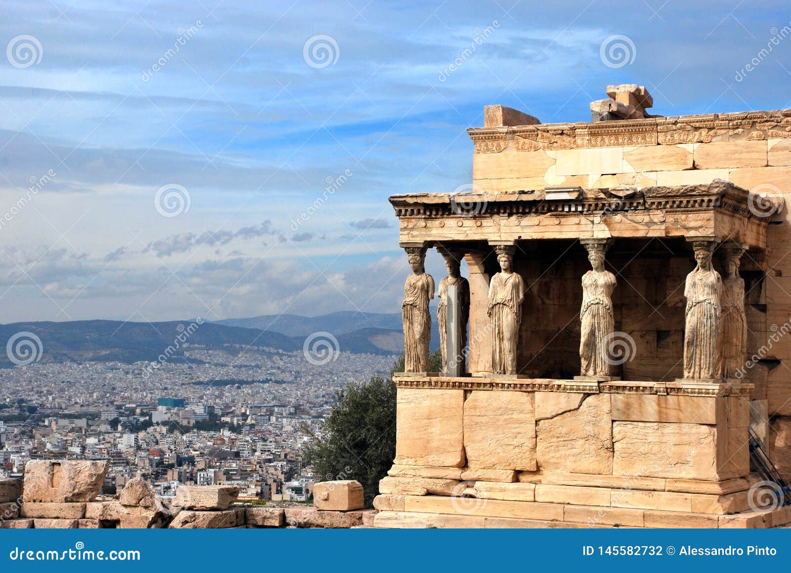 Temple in the Acropolis in Athens, Greece Stock Photo - Image of temple ...