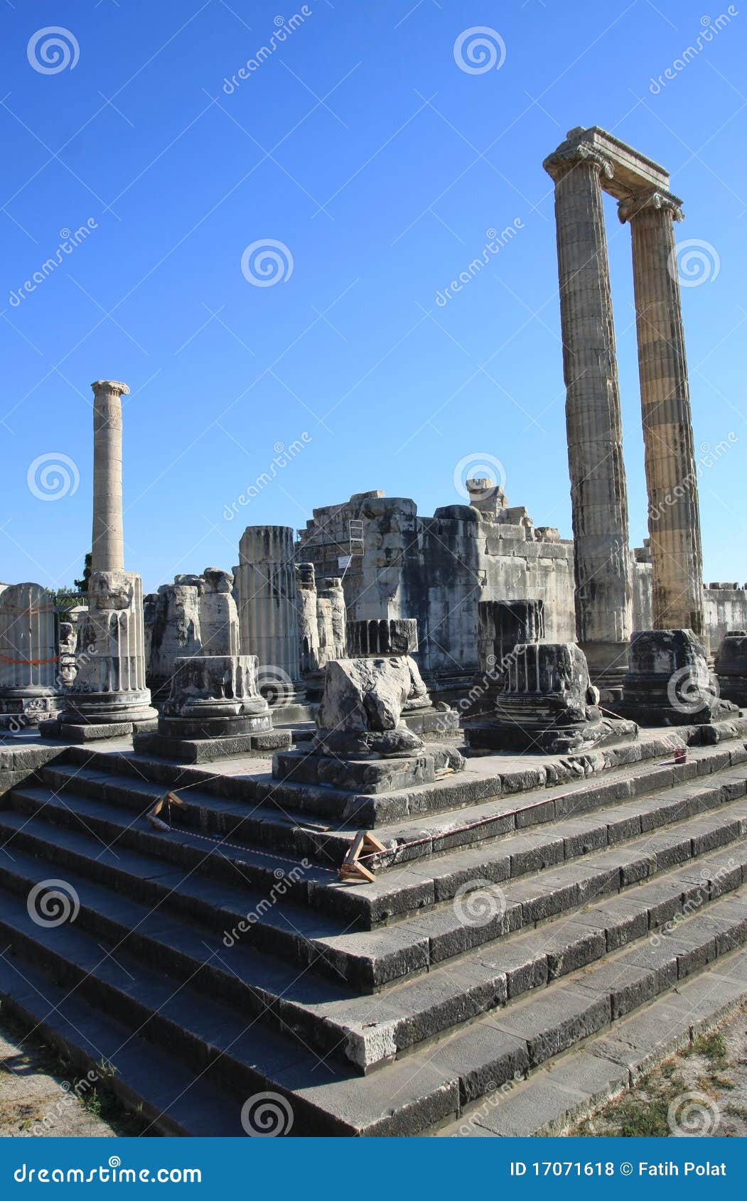 A View of Temple of Apollo, Turkey. Stock Photo - Image of escape ...