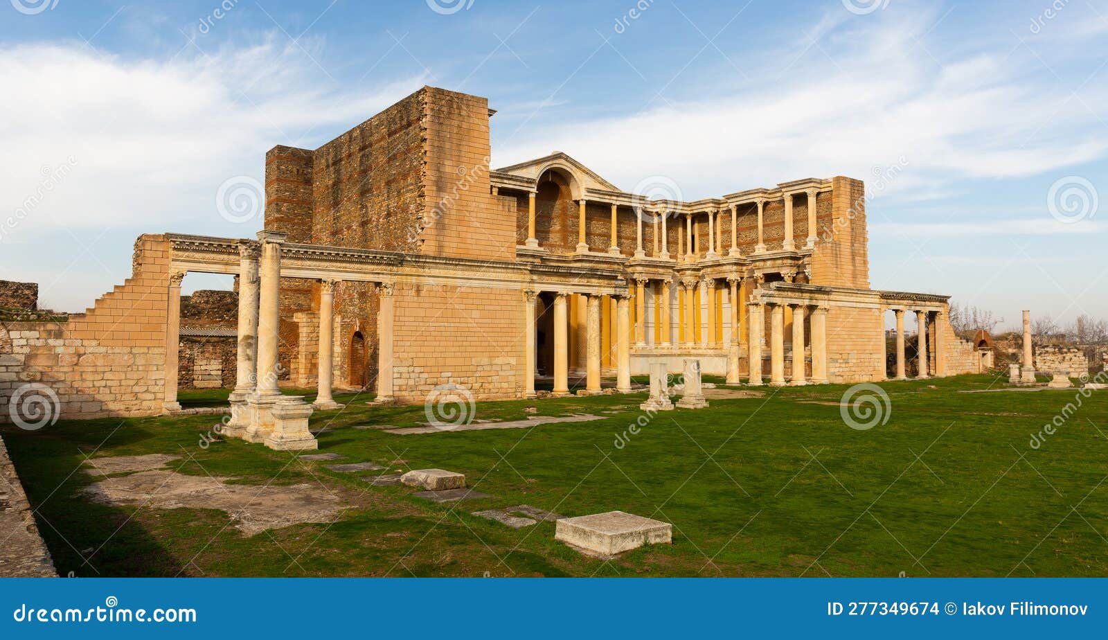 View of Temple of Artemis at Sardis. Turkey Stock Photo - Image of ...