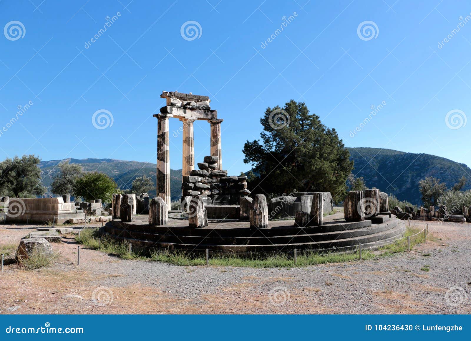 Temple Of Athena Wall Detail From Herakleia Ancient City. Latmos ...