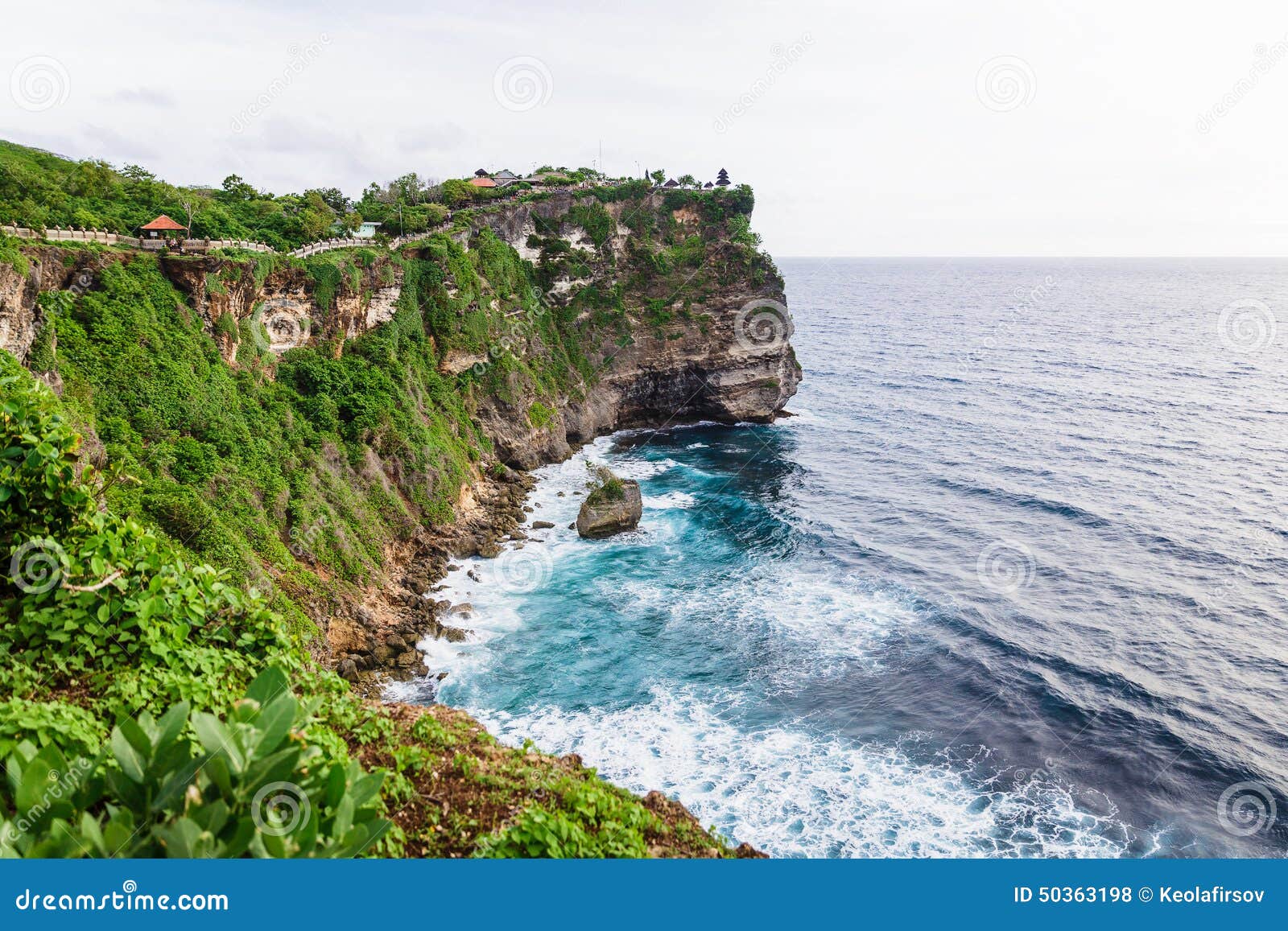View of the Temple and the Rock, Bali Stock Photo - Image of bali ...