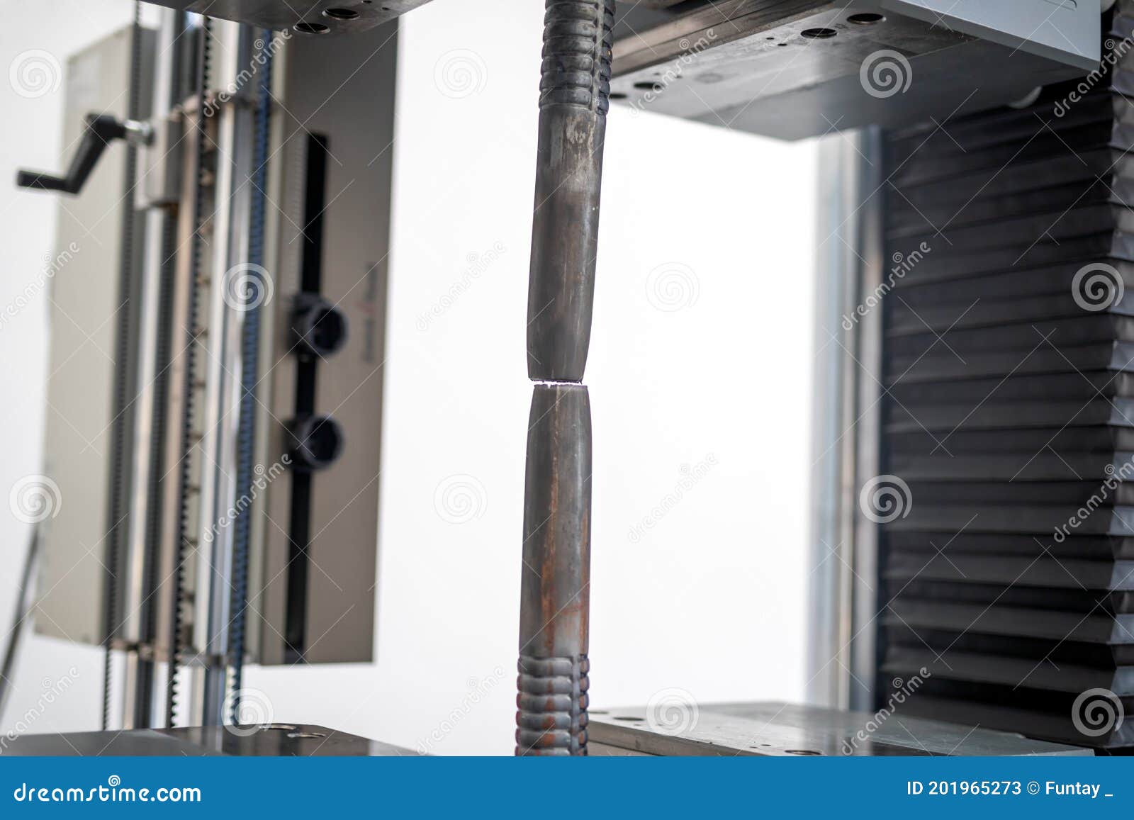 View of the Tensile Test of the Small Pipe with Destructive Testing ...