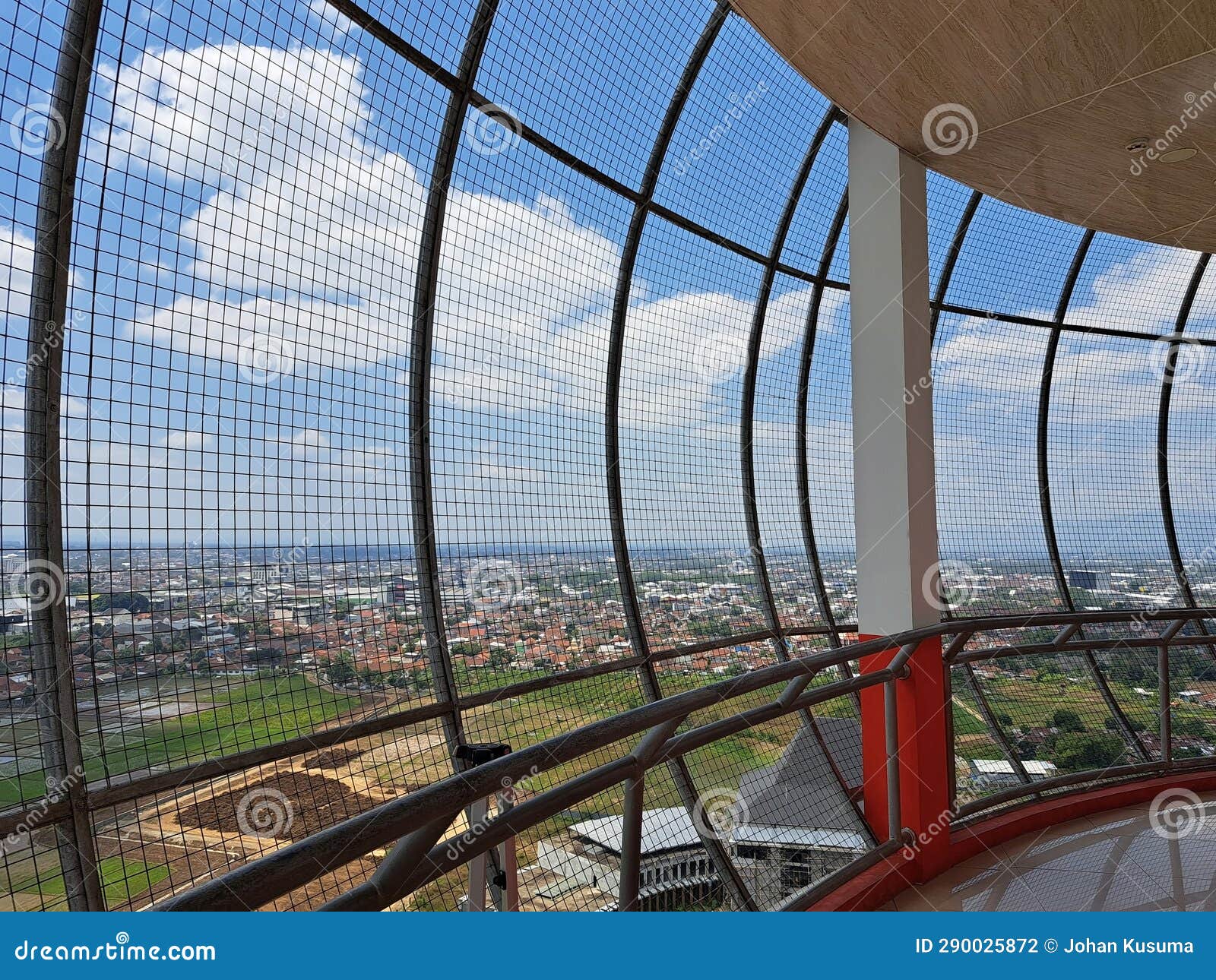 View from the Teratai View Tower Purwokerto, Indonesia Stock Photo ...