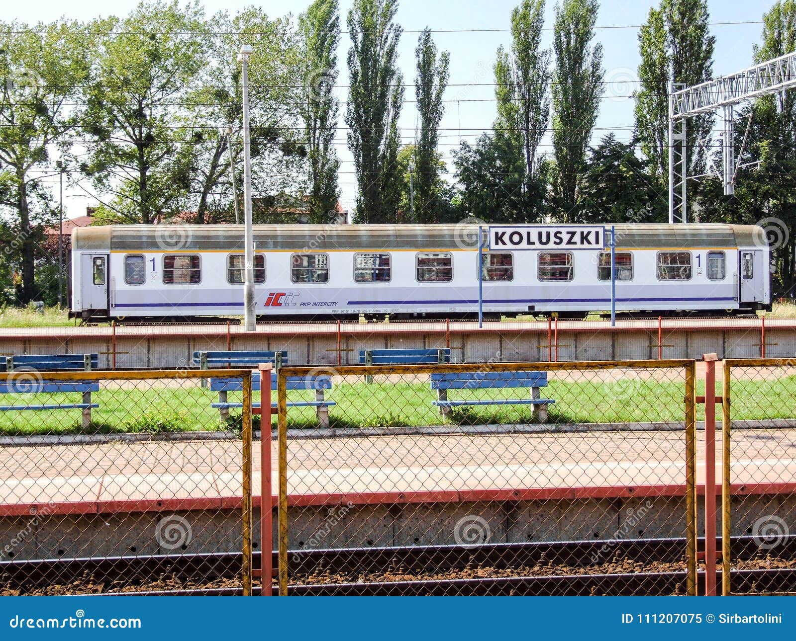 Single Rail Car Of Polish Railway Inter City Operator In Koluszki ...