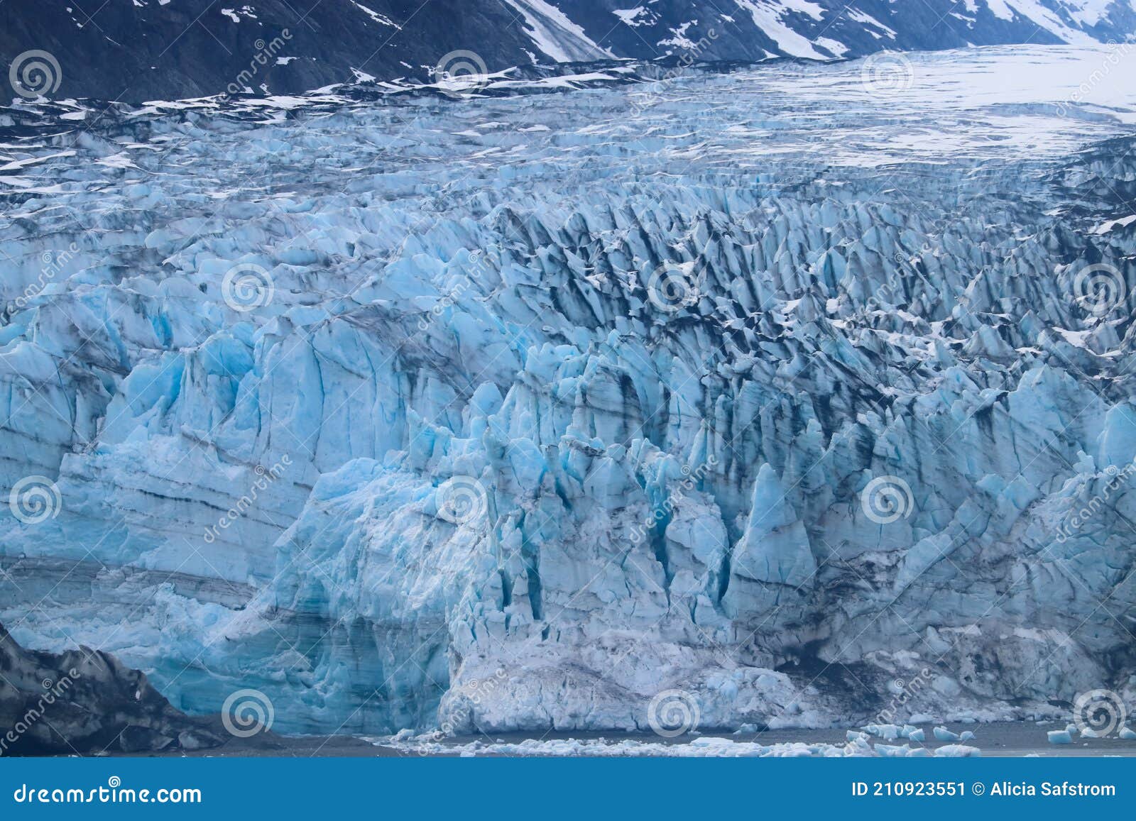View of the Terminus of a Glacier Stock Image - Image of explore ...