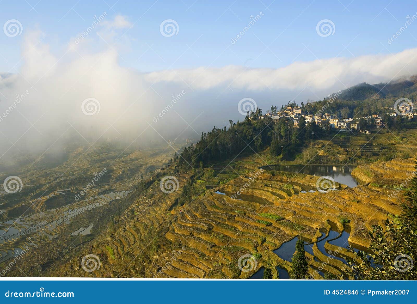 View of terrace stock photo. Image of nature, view, village - 4524846