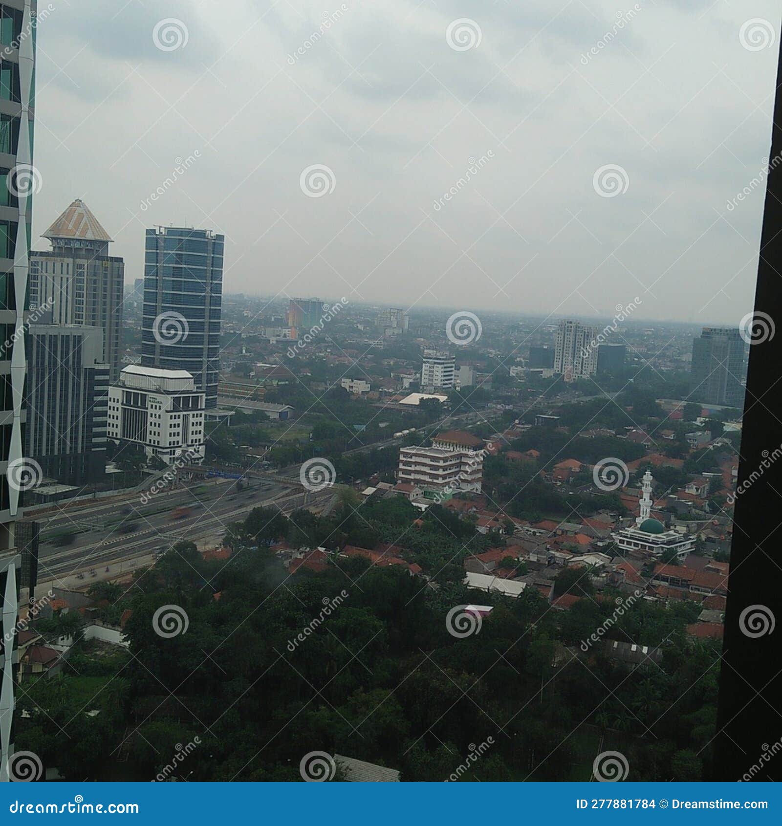 View on the 25th Floor, 4pm South Jakarta Area Stock Photo - Image of ...