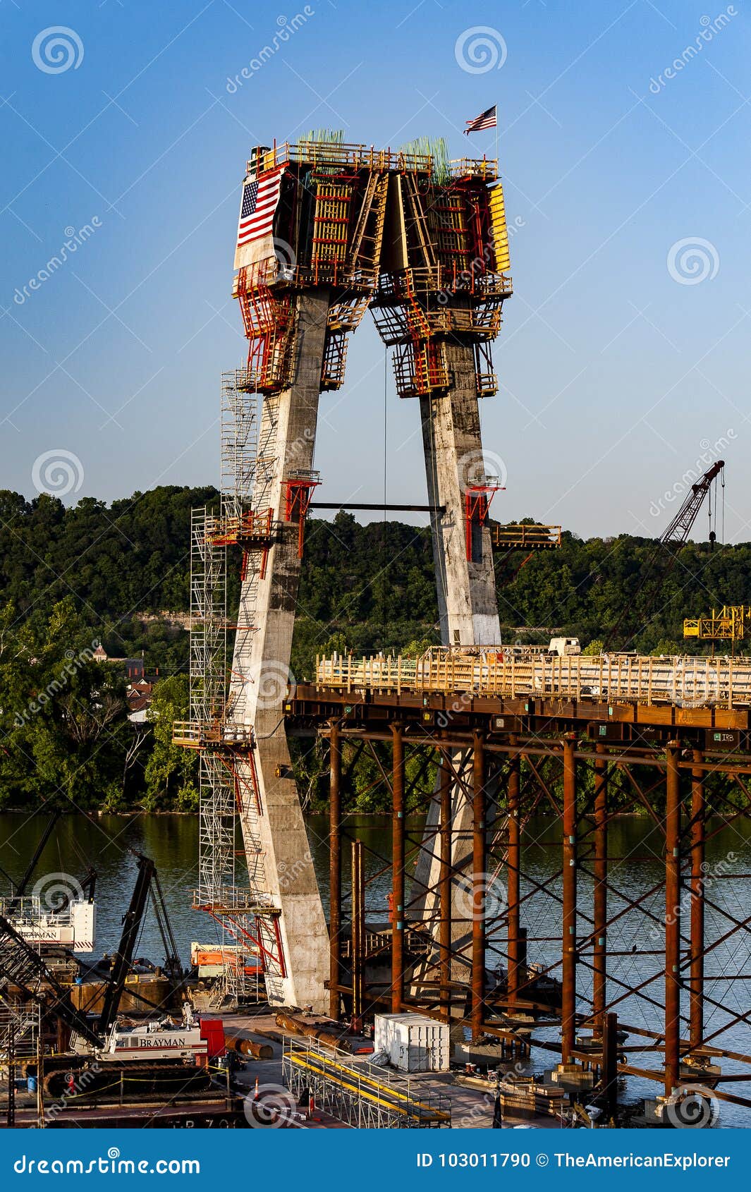 New Ironton-Russell Bridge Under Construction - Ohio River - Ohio ...