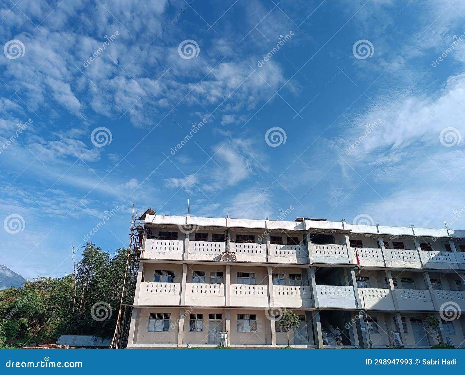 School Building and Men& X27;s Dorm Stock Image - Image of childhood ...