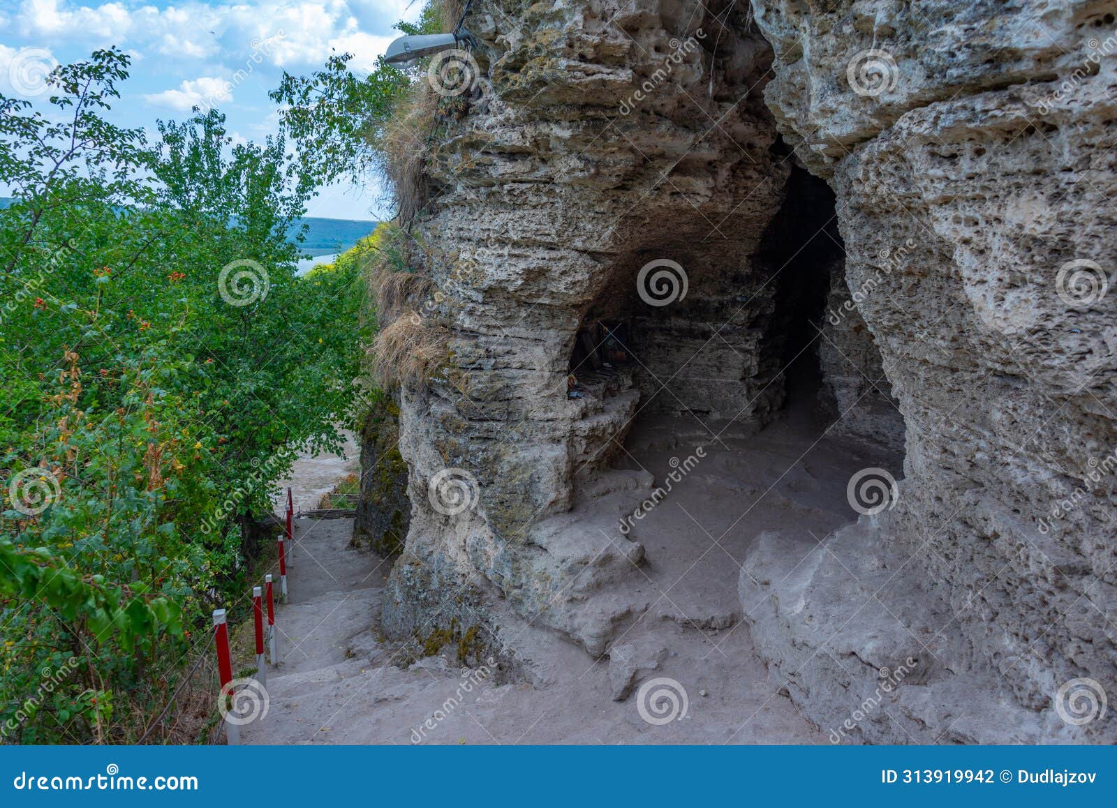 View of Tipova Monastery in Moldova Stock Photo - Image of unesco, cave ...