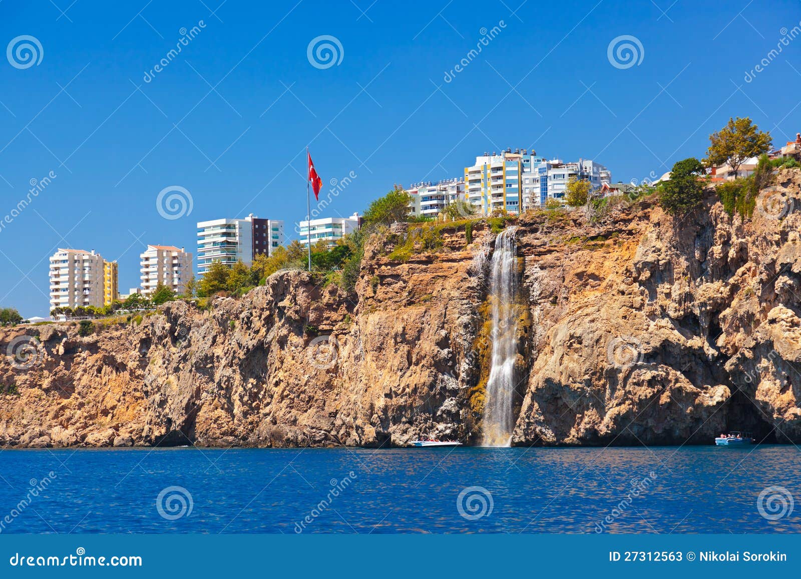 View to Antalya Turkey stock image. Image of rock, lagoon - 27312563