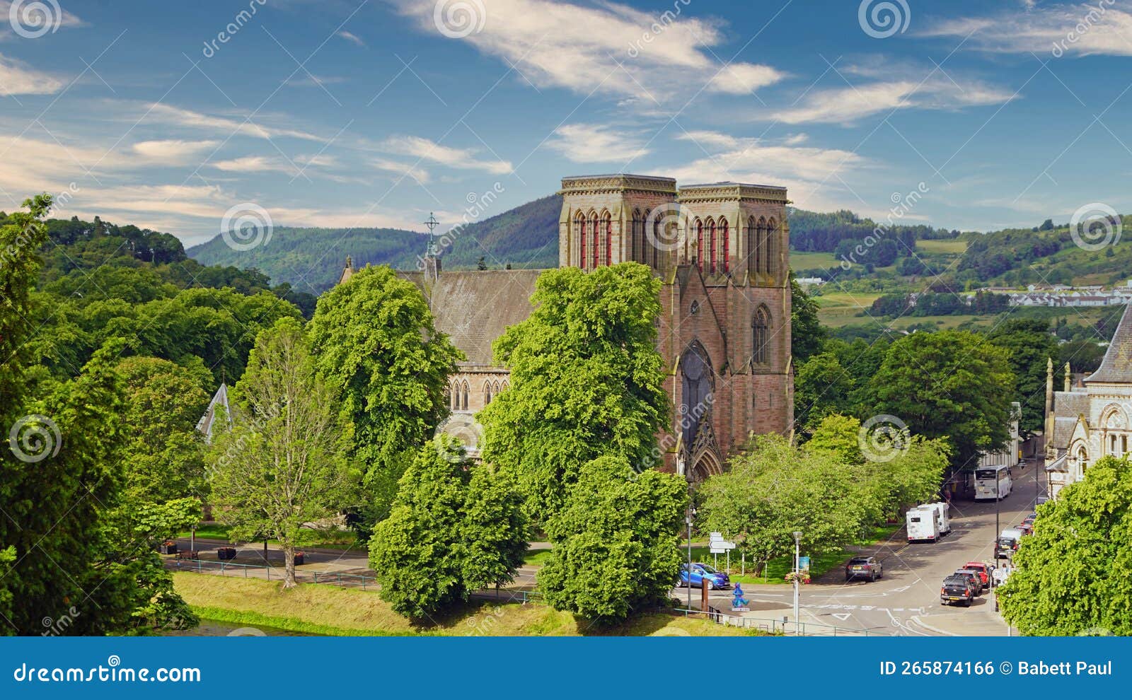 View To the Cathedral of Inverness Stock Photo - Image of architecture ...