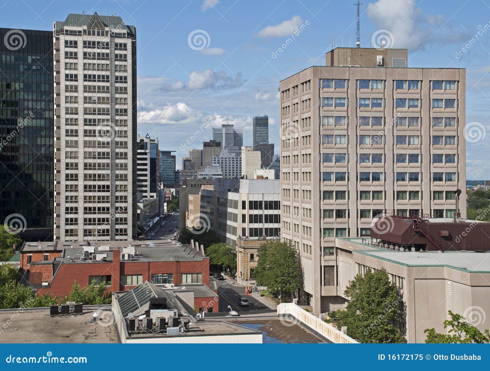 View To City Core from Highrise Building Stock Image - Image of ...