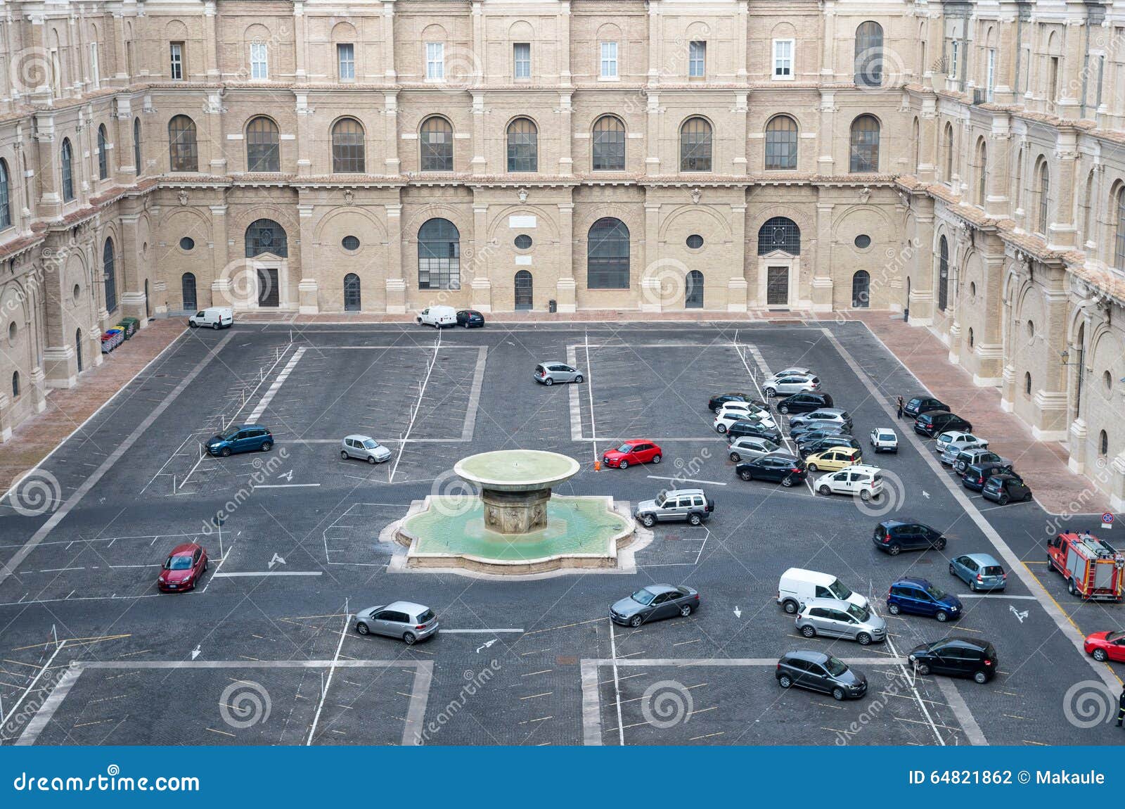 View To the Courtyard of the Museum Complex in Vatican Stock Photo ...