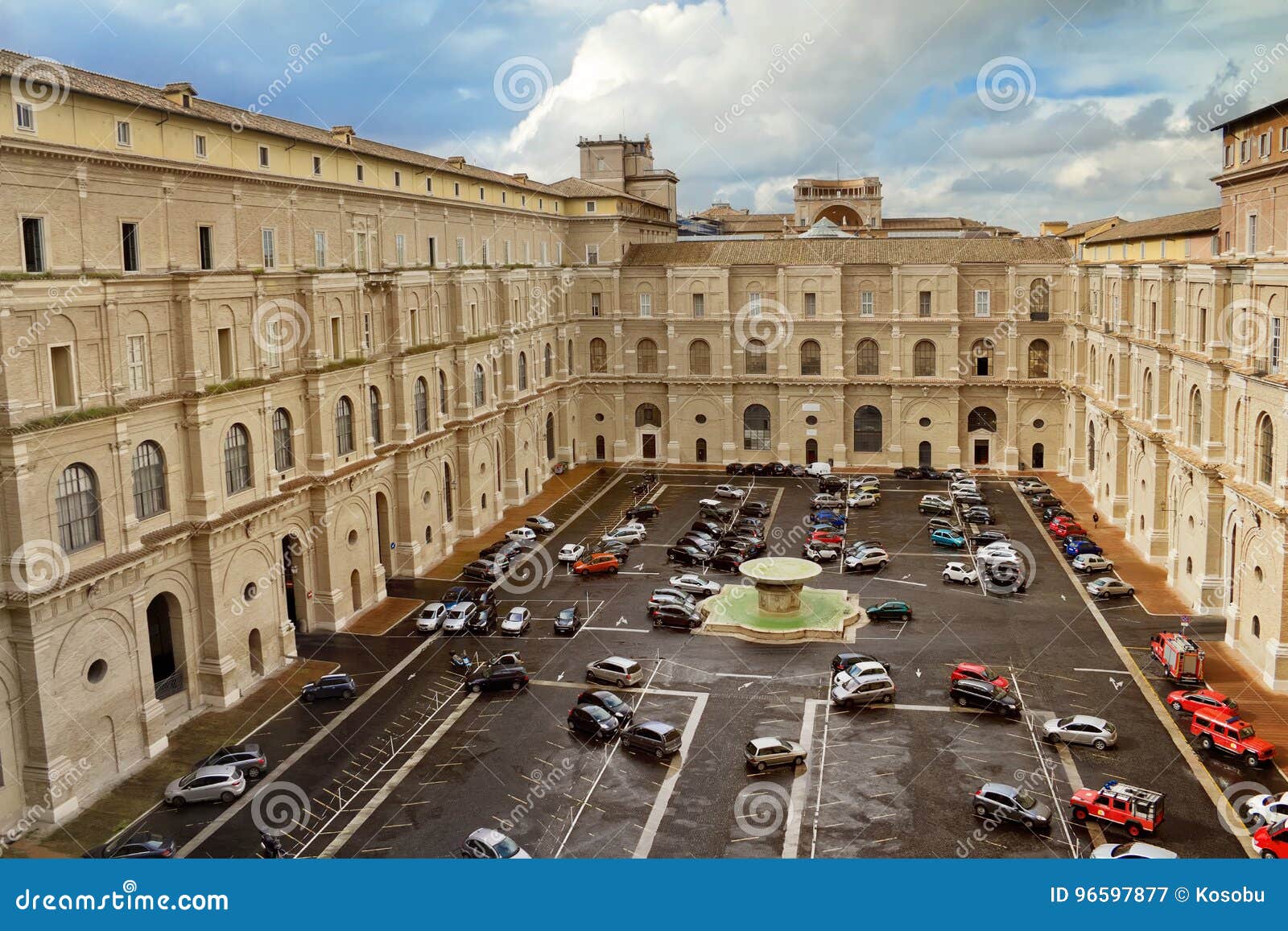 View To the Courtyard of the Museum Complex in Vatican Editorial ...