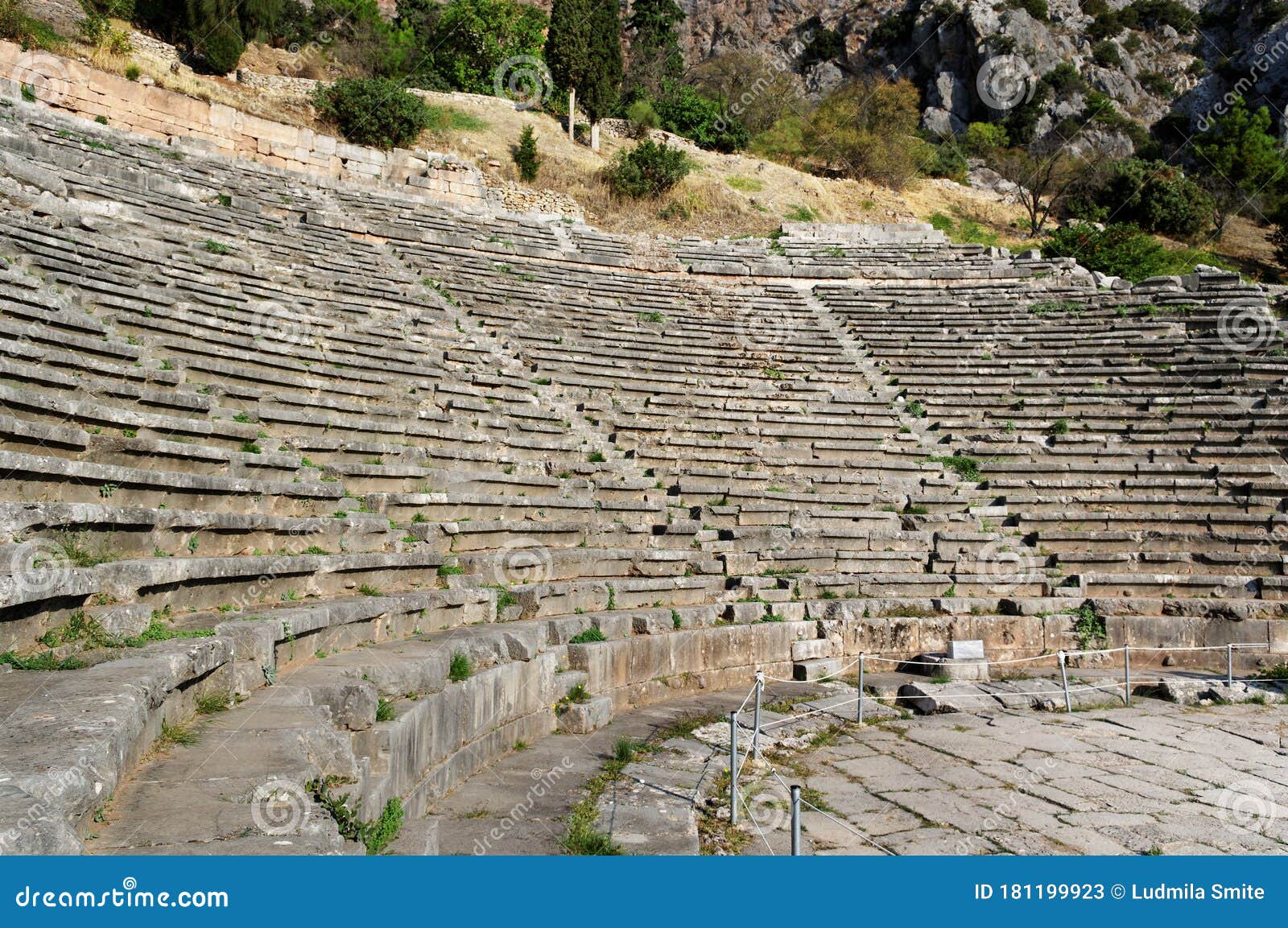 View to the Delphi stock image. Image of vacation, ancient - 181199923