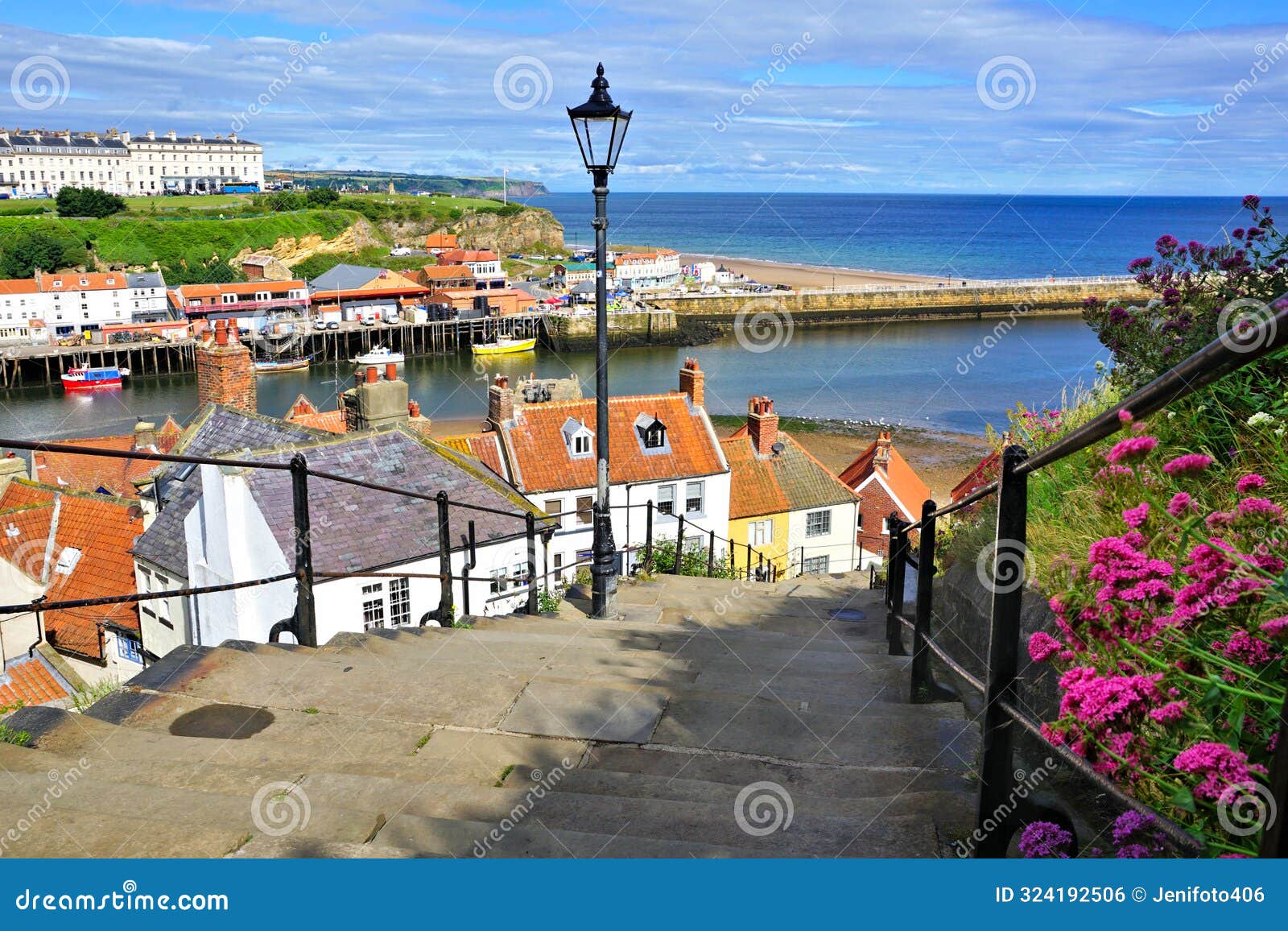 199 Steps of Whitby, North Yorkshire, England Stock Photo - Image of ...