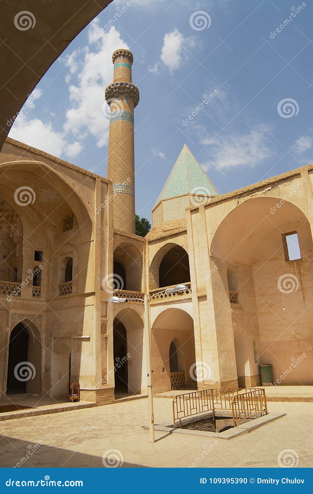 View To the Interior Yard of the Mosque in Natanz, Iran. Editorial ...