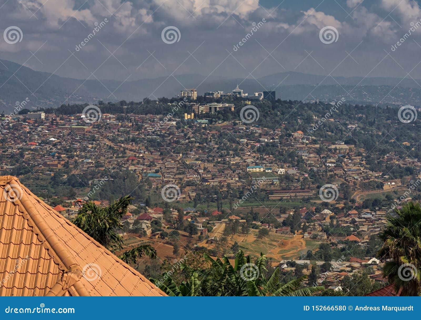 View to Kigali in Rwanda stock photo. Image of buildings - 152666580