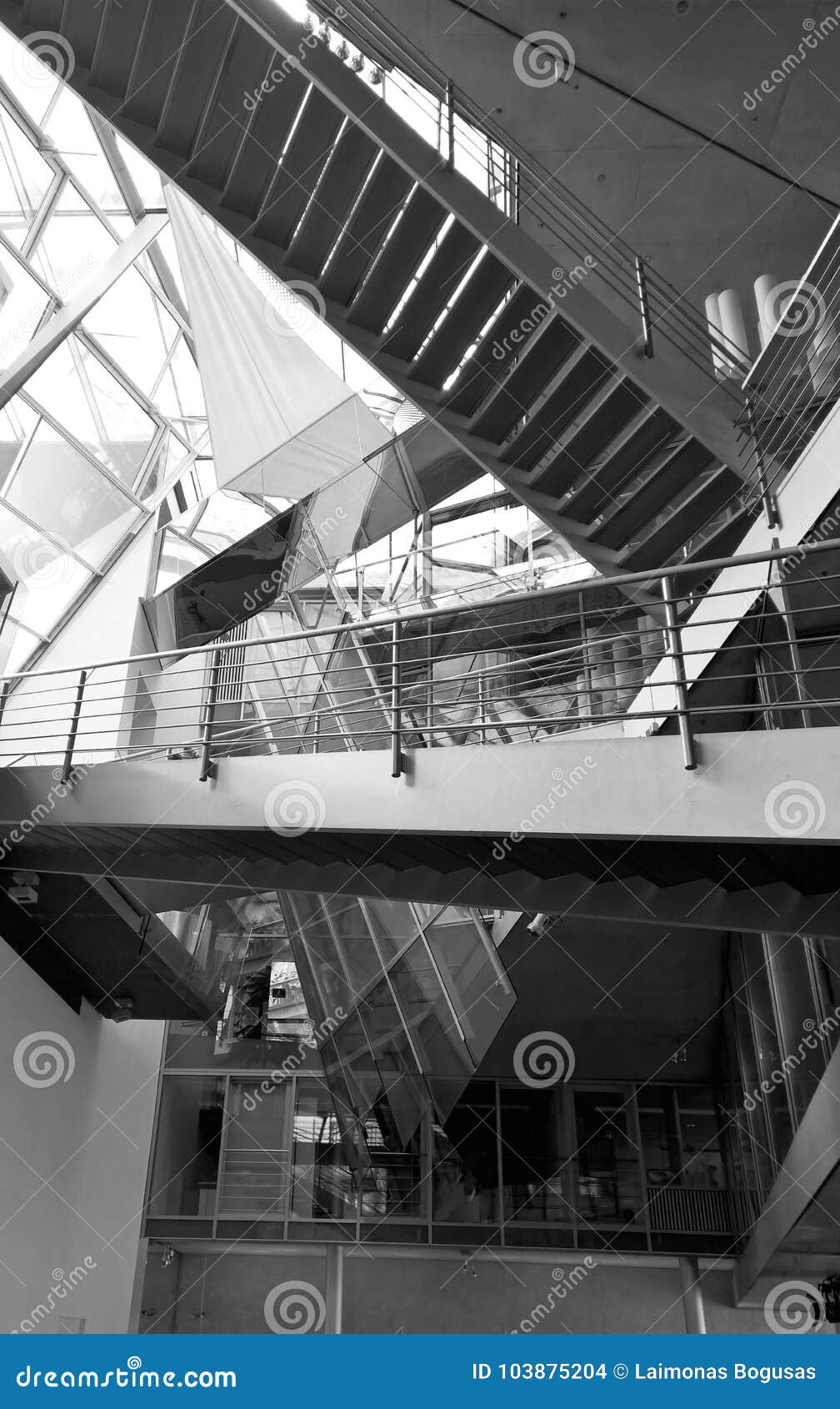 Modern Stairs Inside the Building Stock Photo - Image of city, interior ...