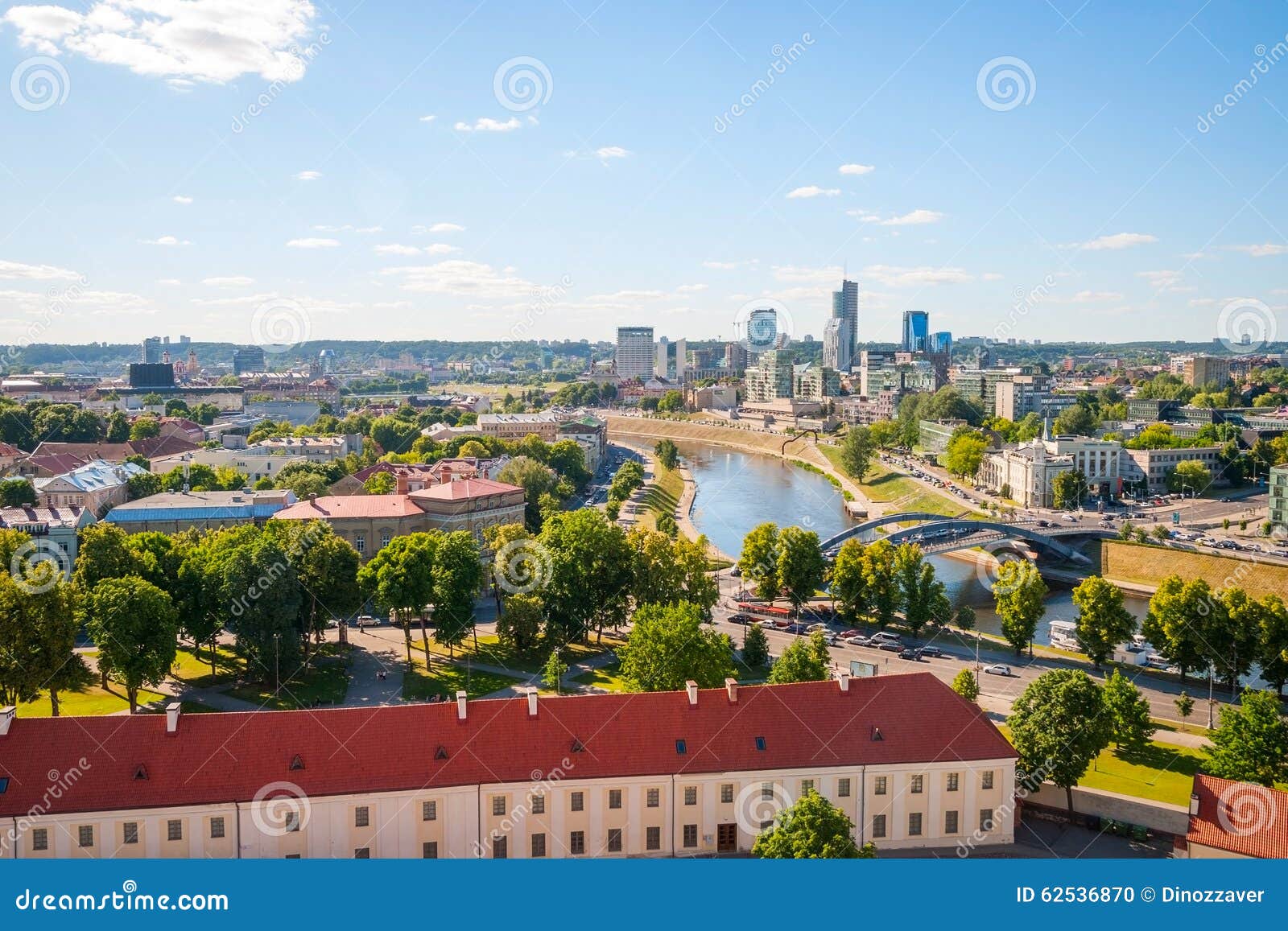 View To Modern Part of Vilnius, Lithuania Stock Photo - Image of ...