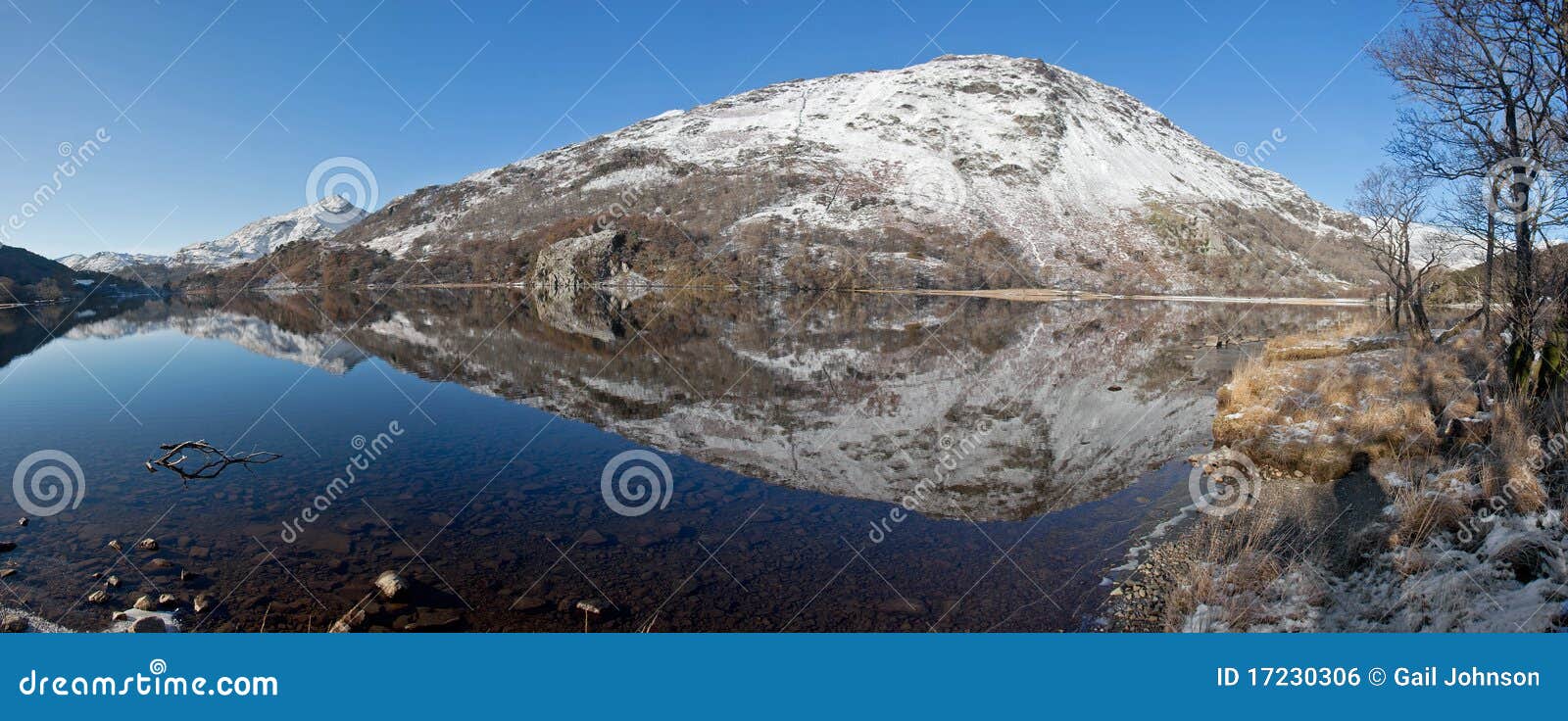 View to Mount Snowdon stock photo. Image of llyn, blue - 17230306