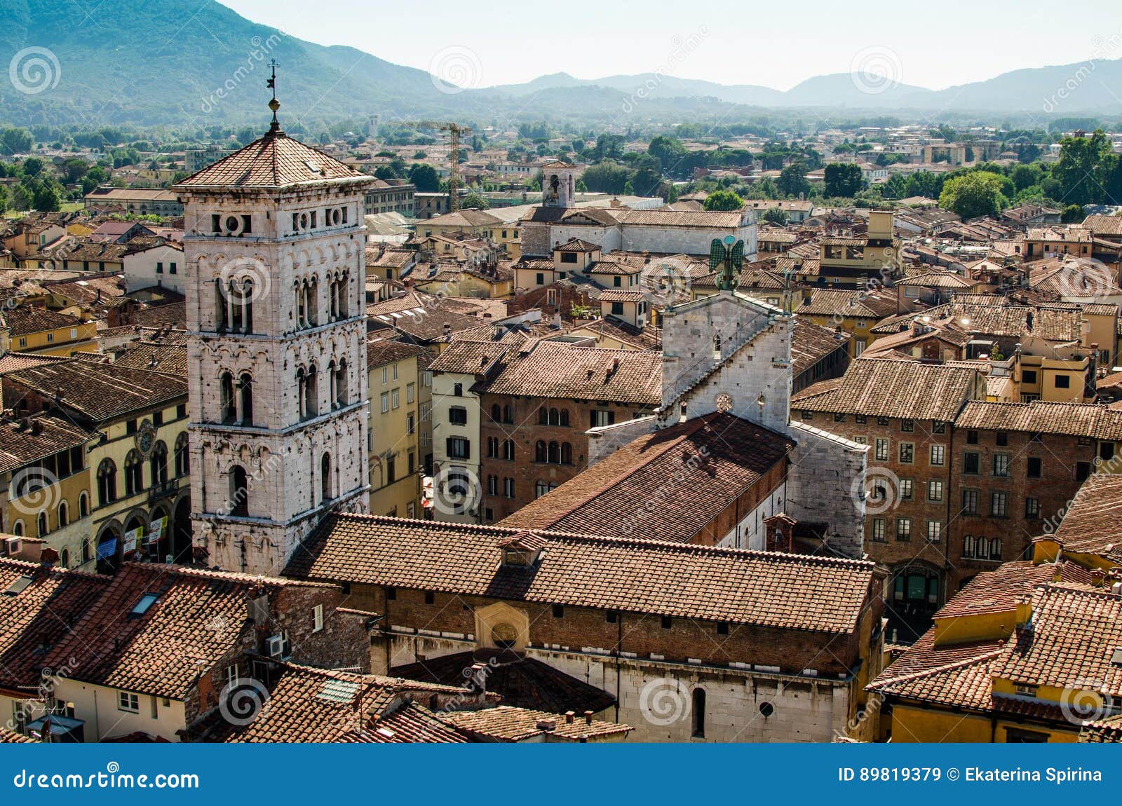 View To the Old Town of Lucca. Editorial Stock Image - Image of ...
