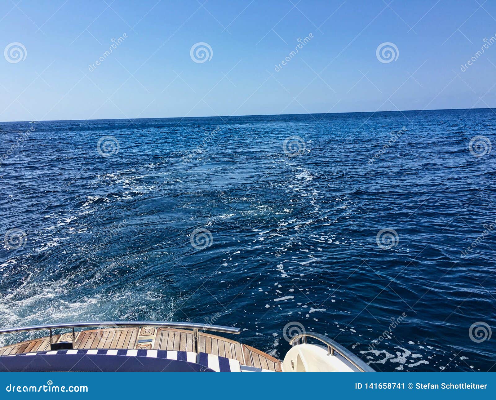 View To Open Water on the Boat Stock Image - Image of horizon, motor ...