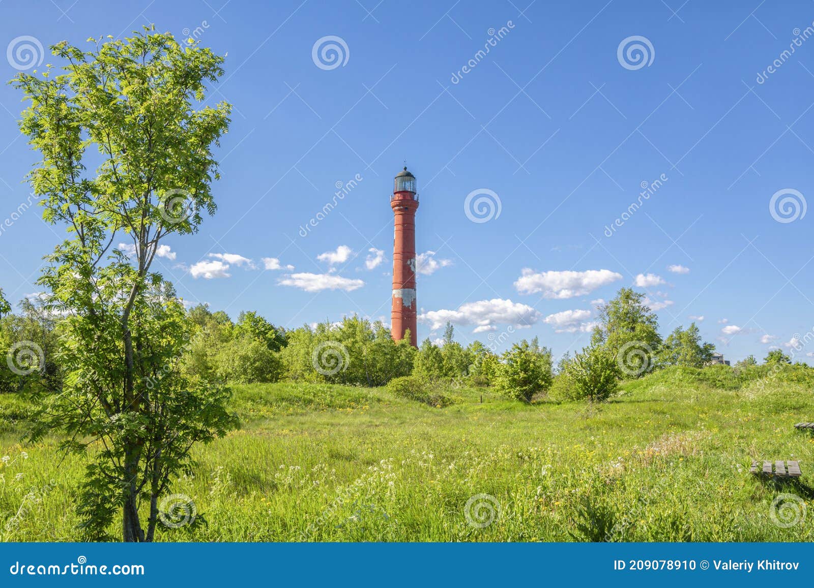 View To the Pakri Lighthouse Paldiski Estonia Stock Photo - Image of ...