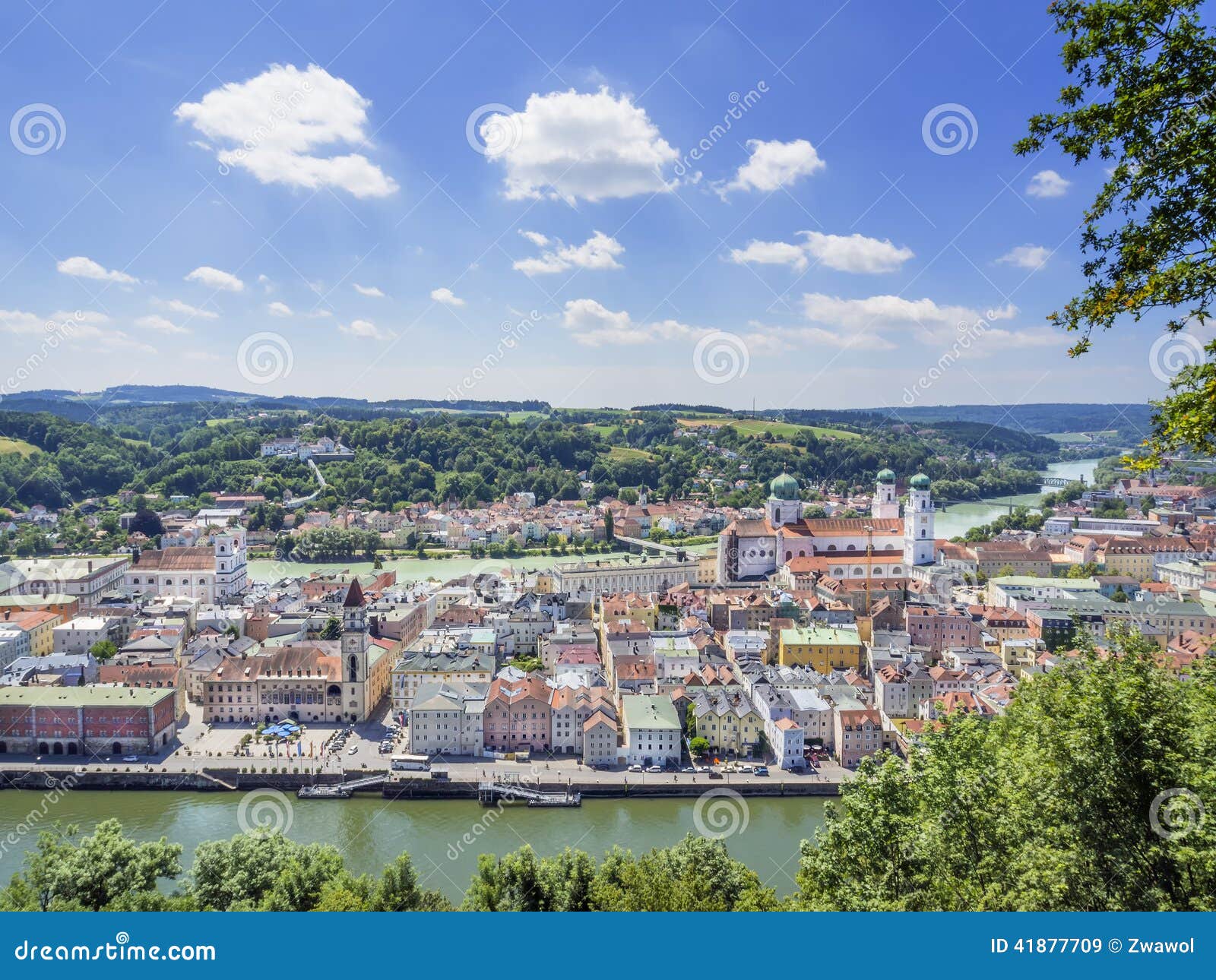 View to Passau stock image. Image of german, bavarian - 41877709