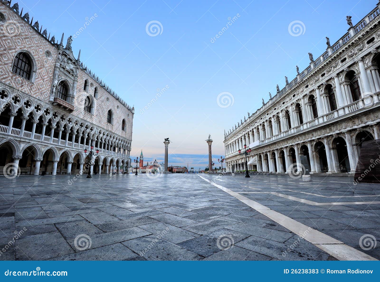 View To Piazzetta in Venice Stock Image - Image of dawn, european: 26238383