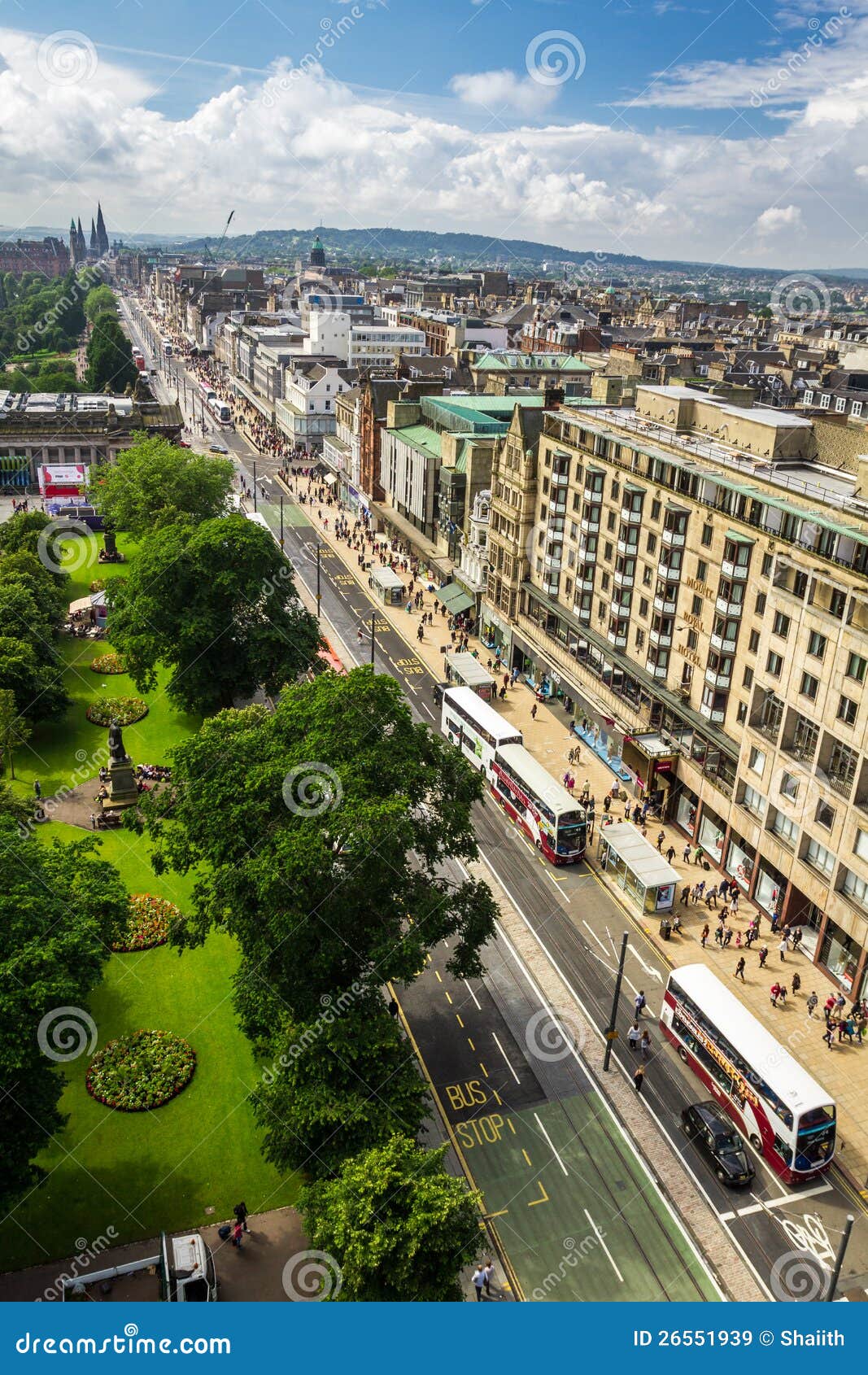 View To Princess Street from Monument of Scott Editorial Stock Image ...