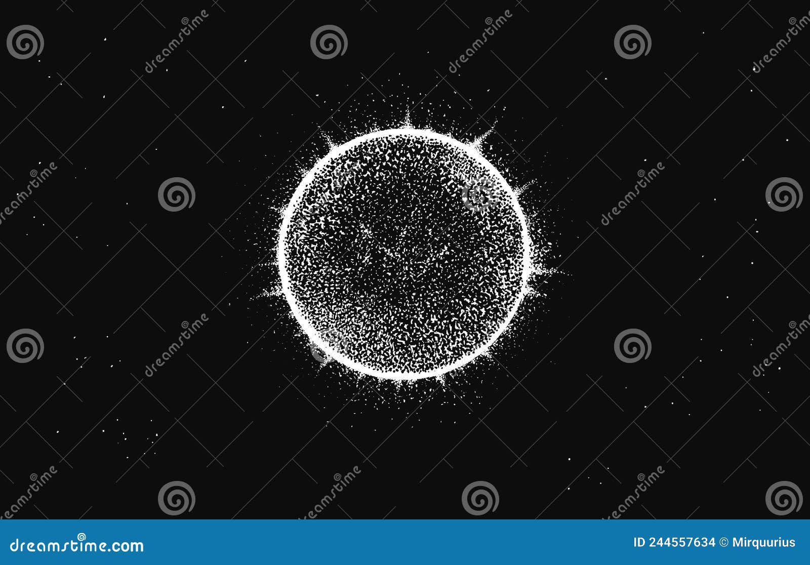 View To Realistic Star in Space Stock Vector - Illustration of graphic ...