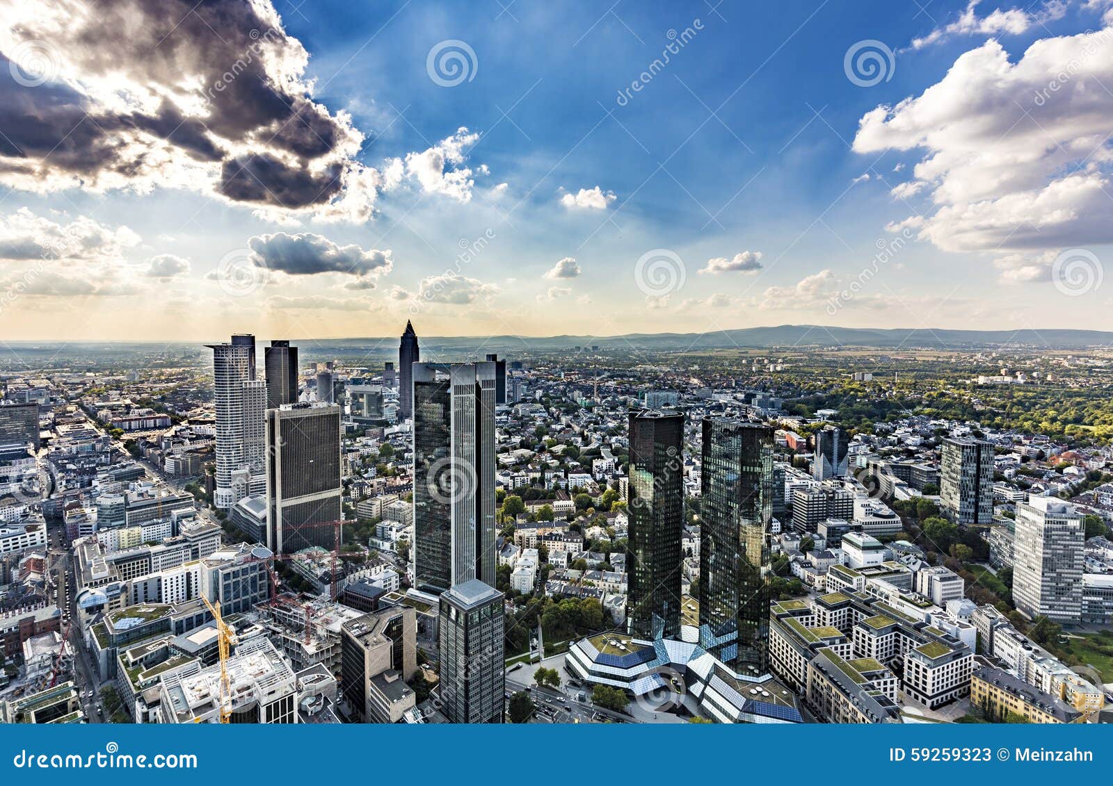 View To Skyline of Frankfurt from Maintower Stock Image - Image of city ...