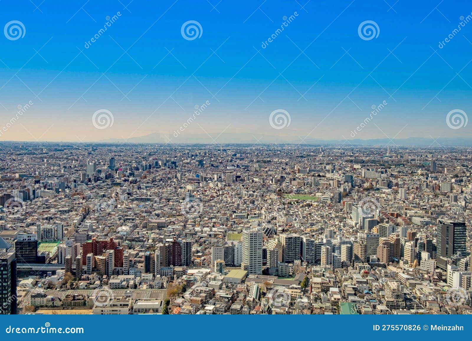 View To Skyline of Tokyo from Skyline Observation Platform Editorial ...