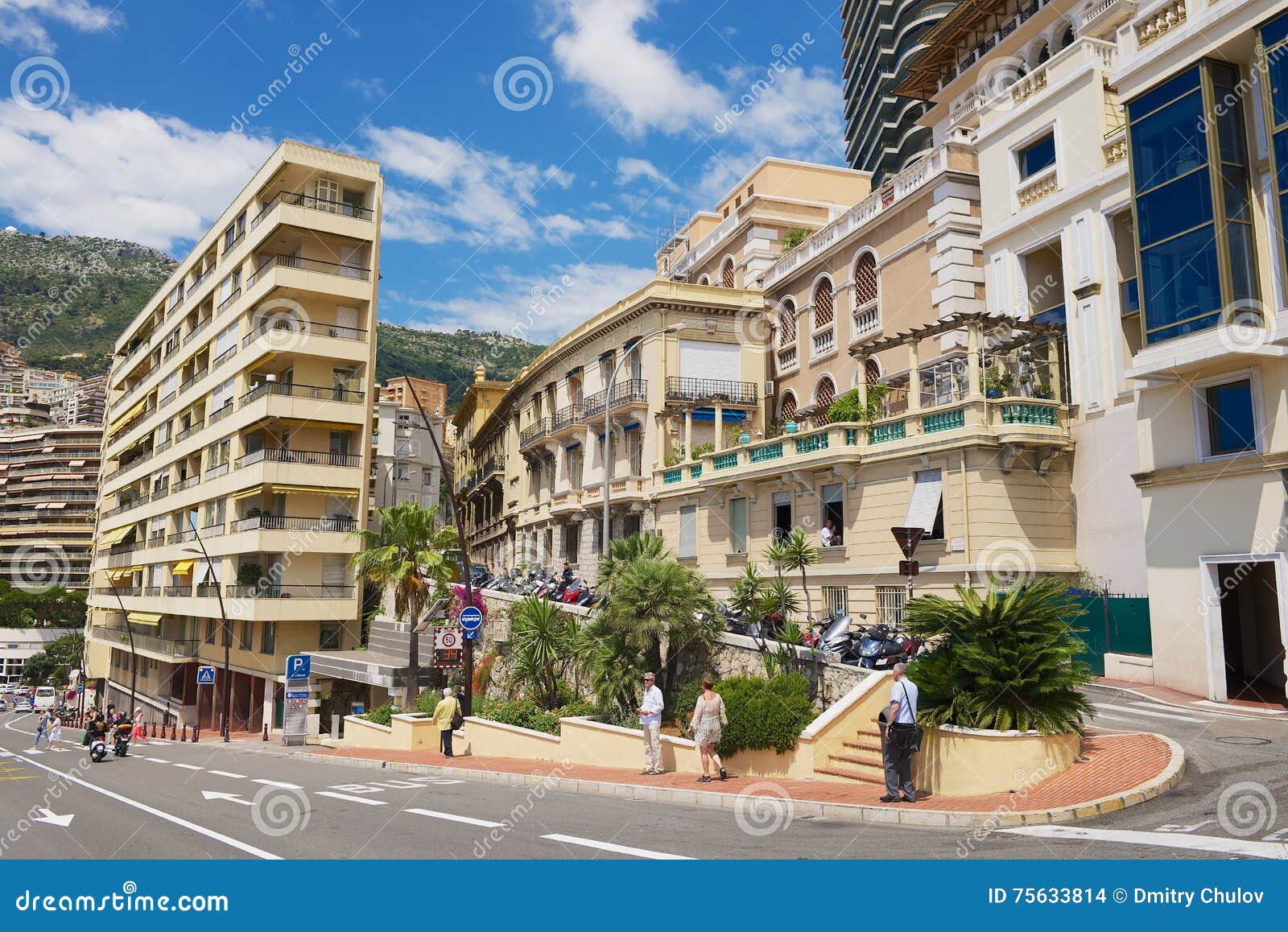 View To the Street in Monaco, Monaco. Editorial Stock Image - Image of ...