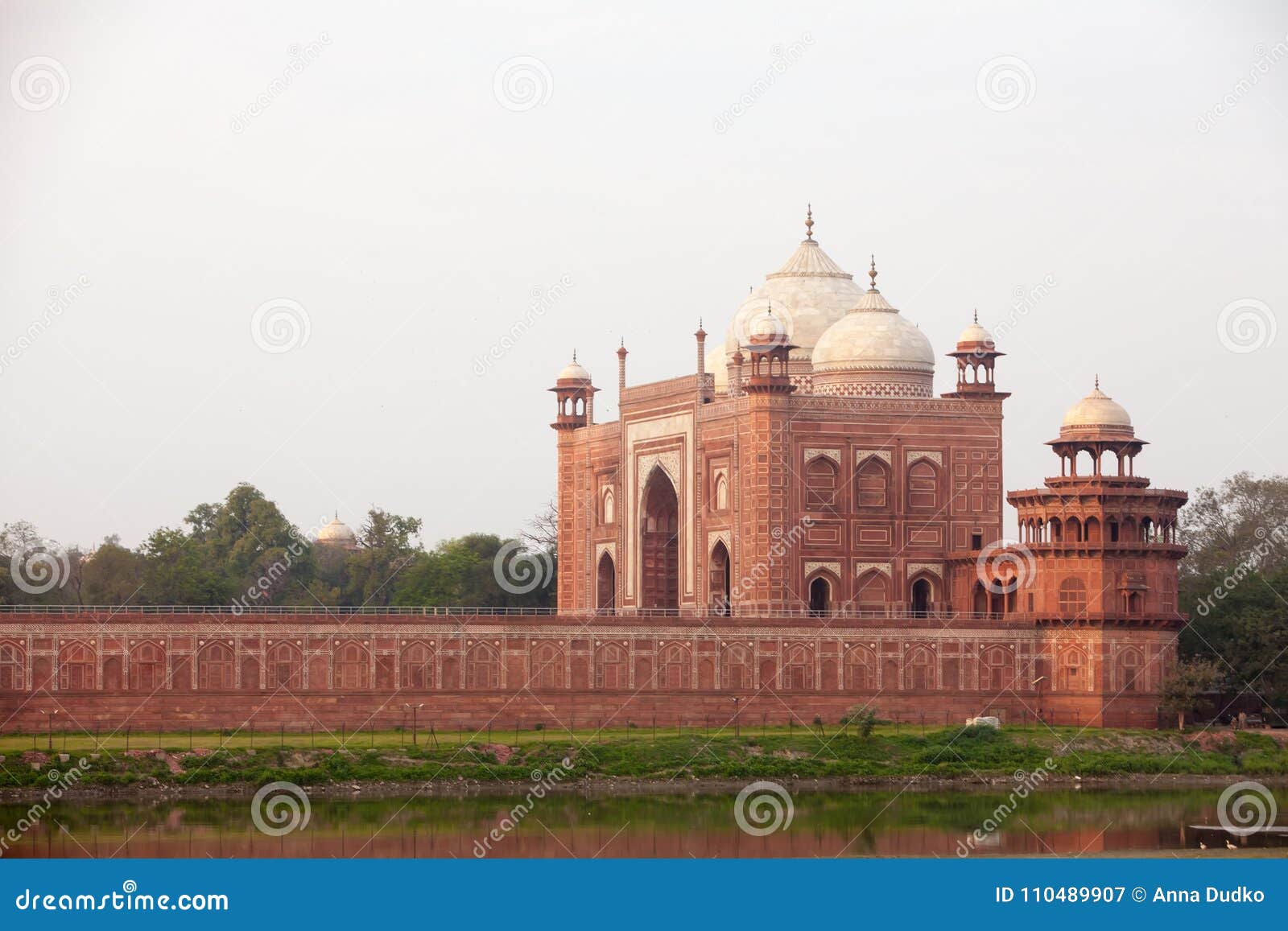 View To Taj Mahal Complex, Agra, India Stock Image - Image of pradesh ...