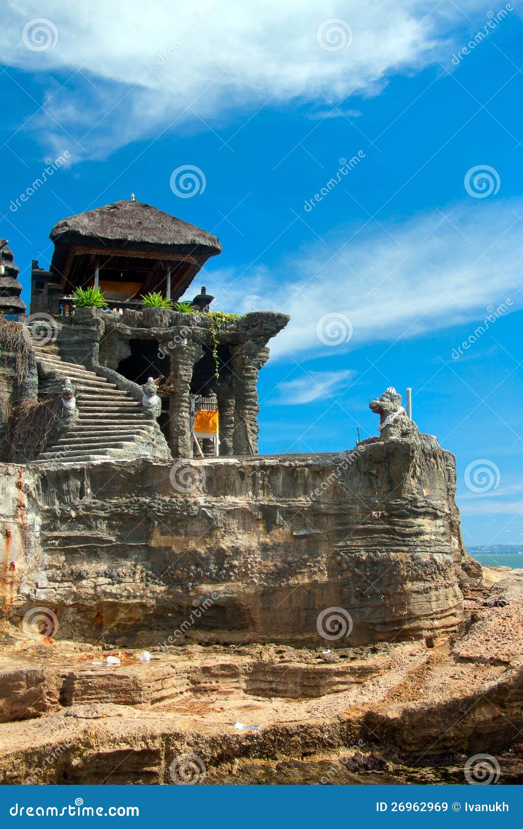 View To the Tanah Lot Temple Stock Image - Image of majestic, religious ...