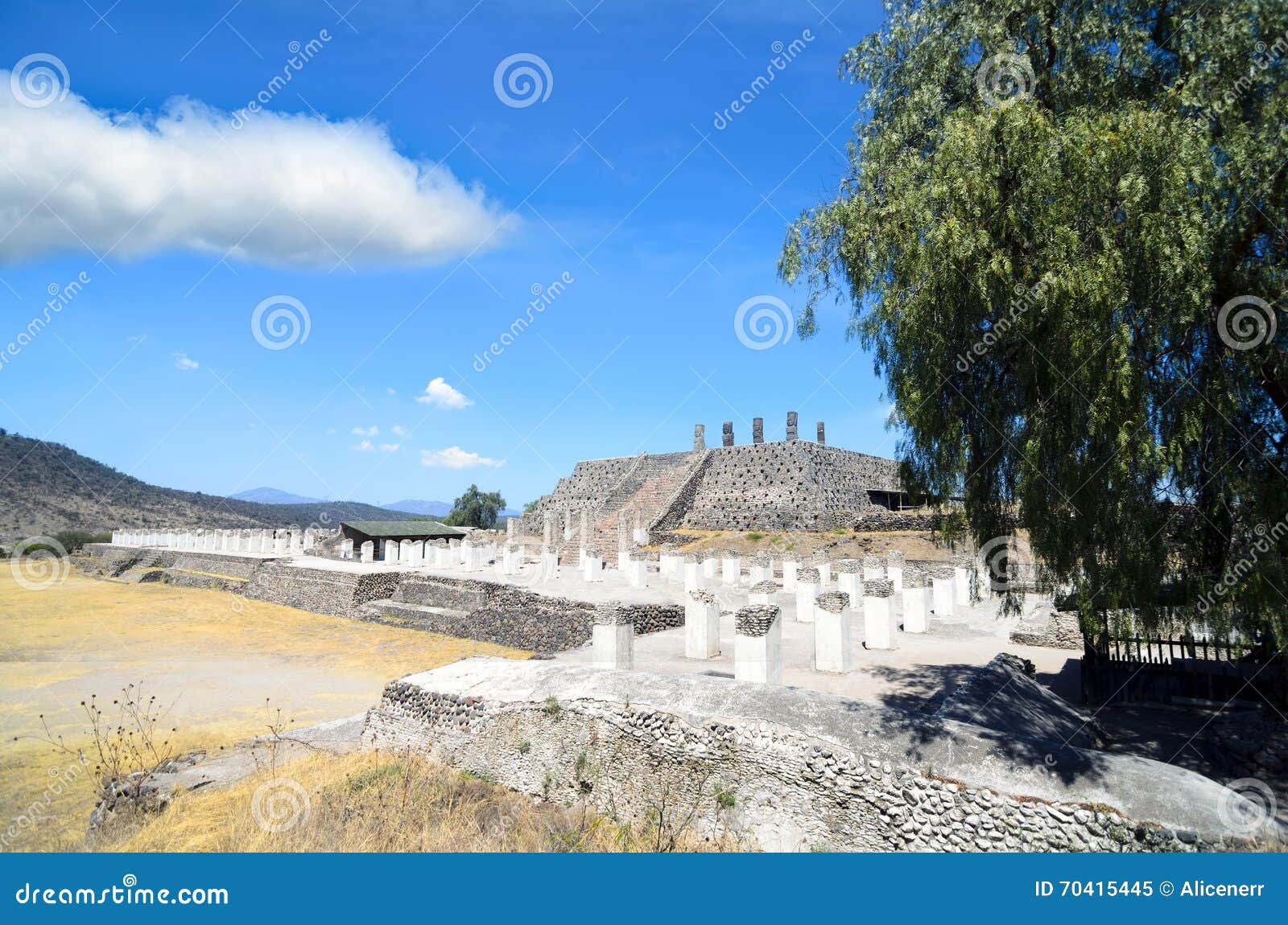 View To the Toltec Ruins in Tula Stock Image - Image of ancient, summer ...