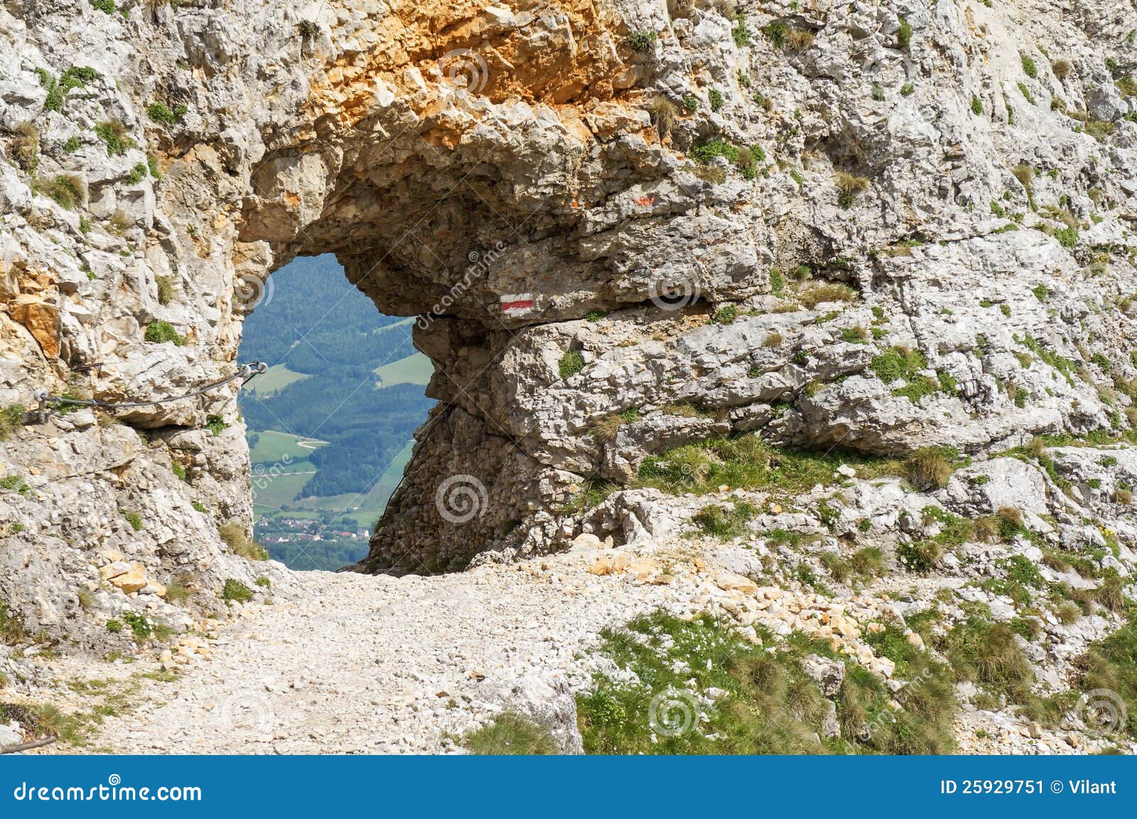 View To Valley from Rax Mountains Stock Image - Image of alpine, green ...