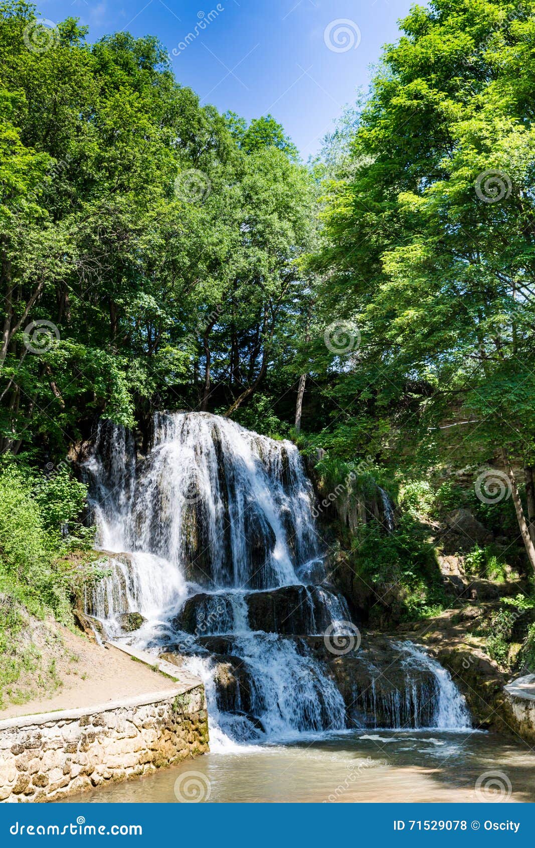 View To the Waterfalls of Lucky, Slovakia Stock Photo - Image of area ...
