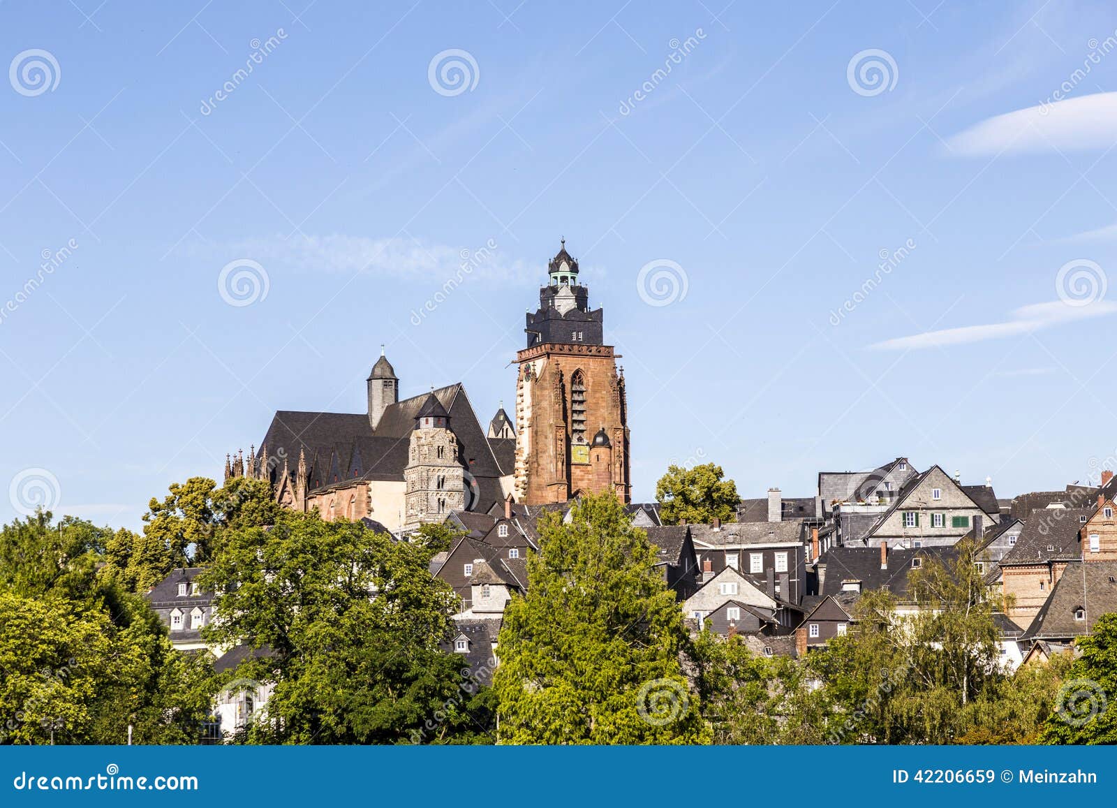 View to Wetzlar dome stock image. Image of germany, landscape - 42206659