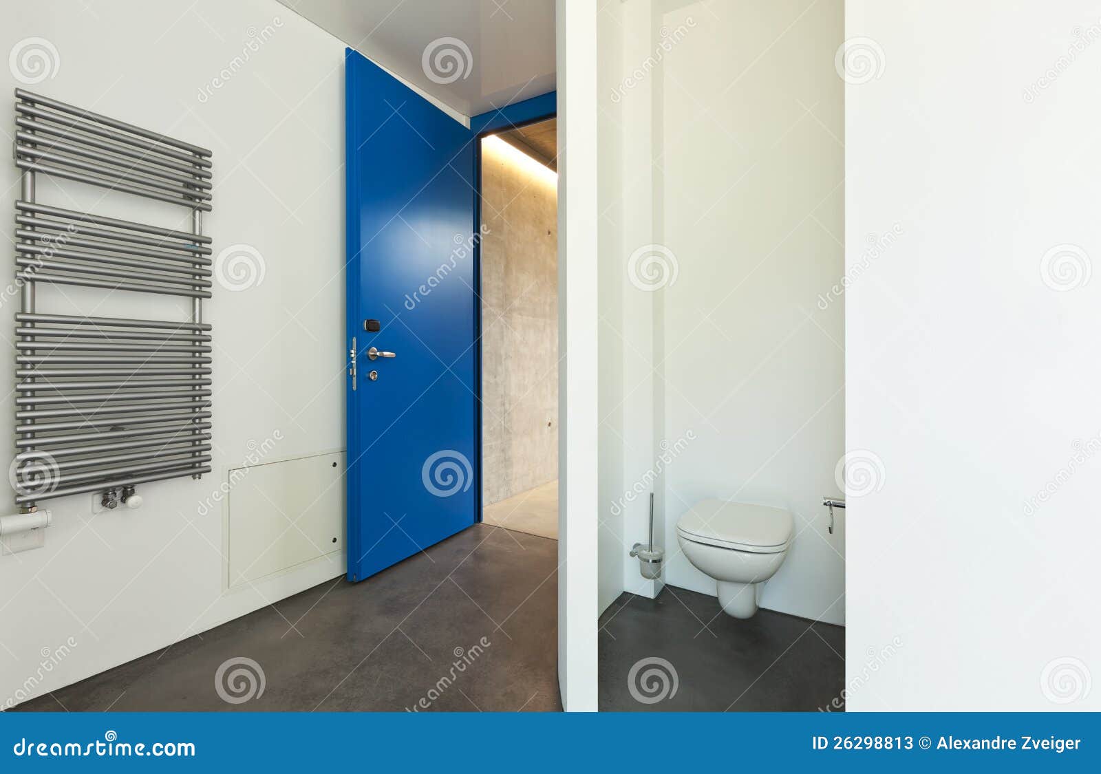 View of the toilet stock image. Image of indoor, door - 26298813