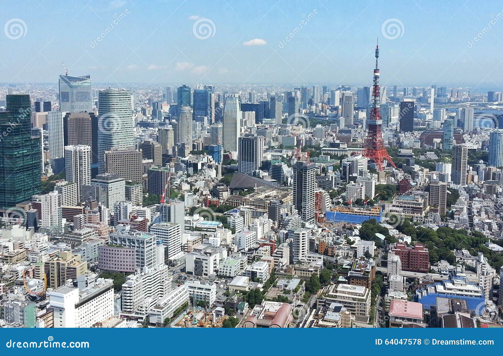 View of Tokyo from above editorial stock photo. Image of building ...