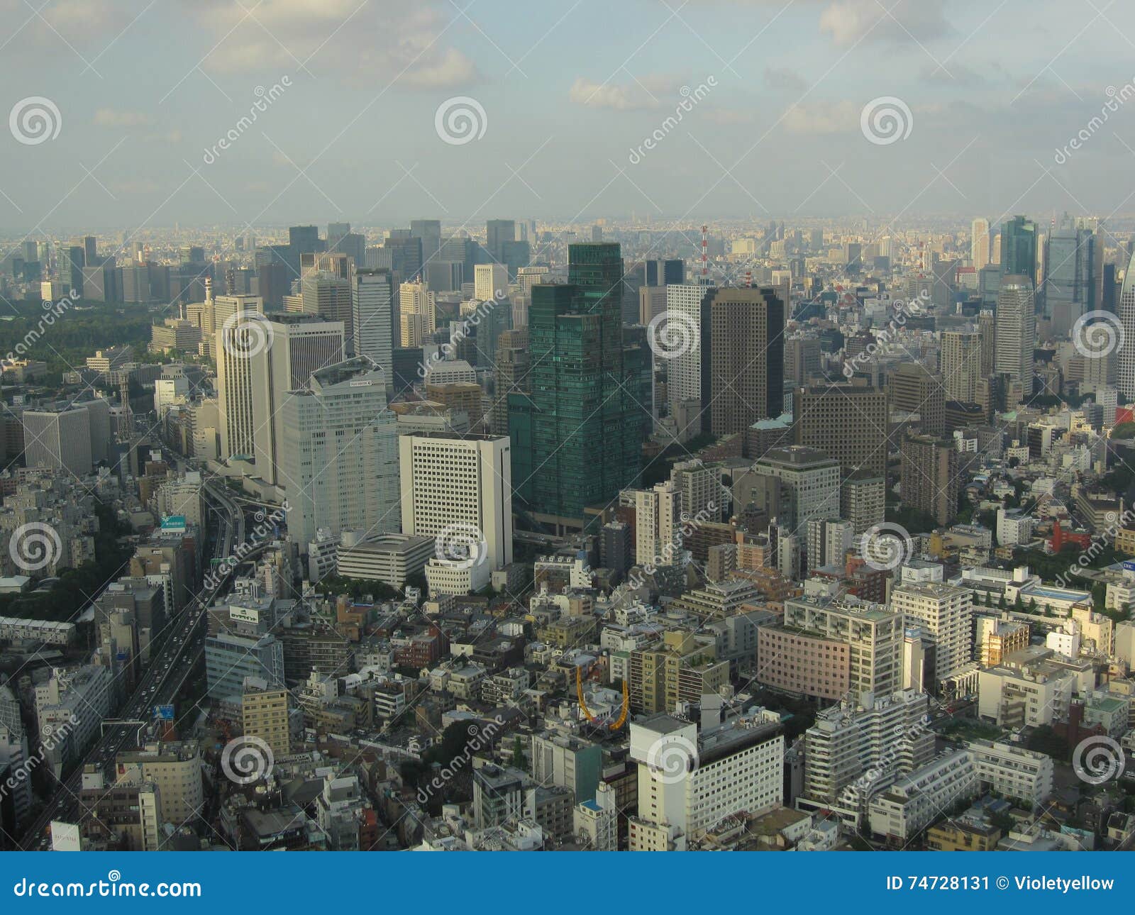 View on Tokyo Centre Cityscape from Above Editorial Photo - Image of ...
