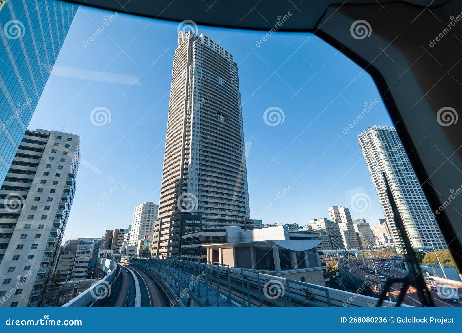 View from a Tokyo Light Rail Editorial Photo - Image of corporate, asia ...