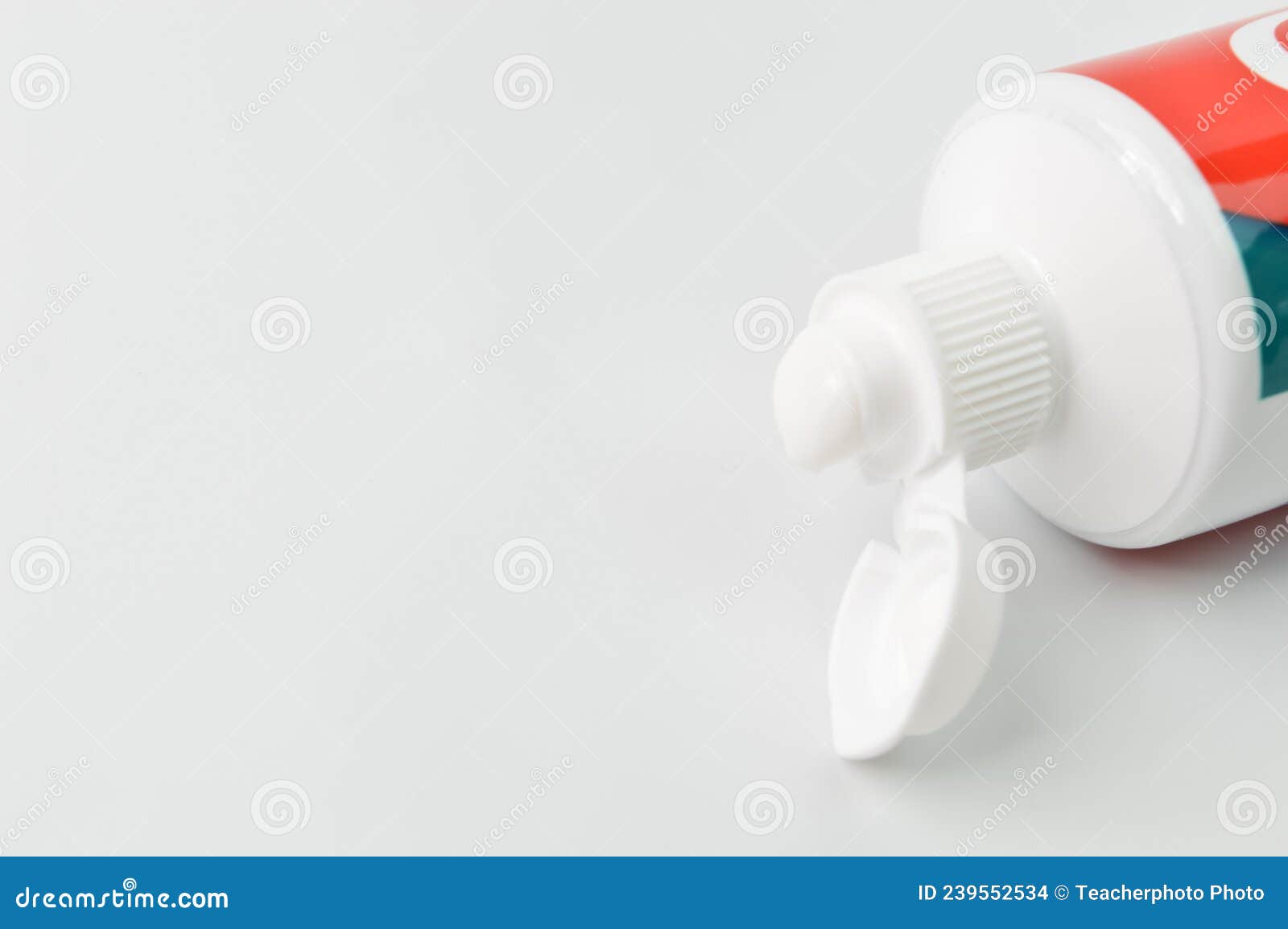 View of Toothpaste Isolated on a White Background Stock Photo - Image ...
