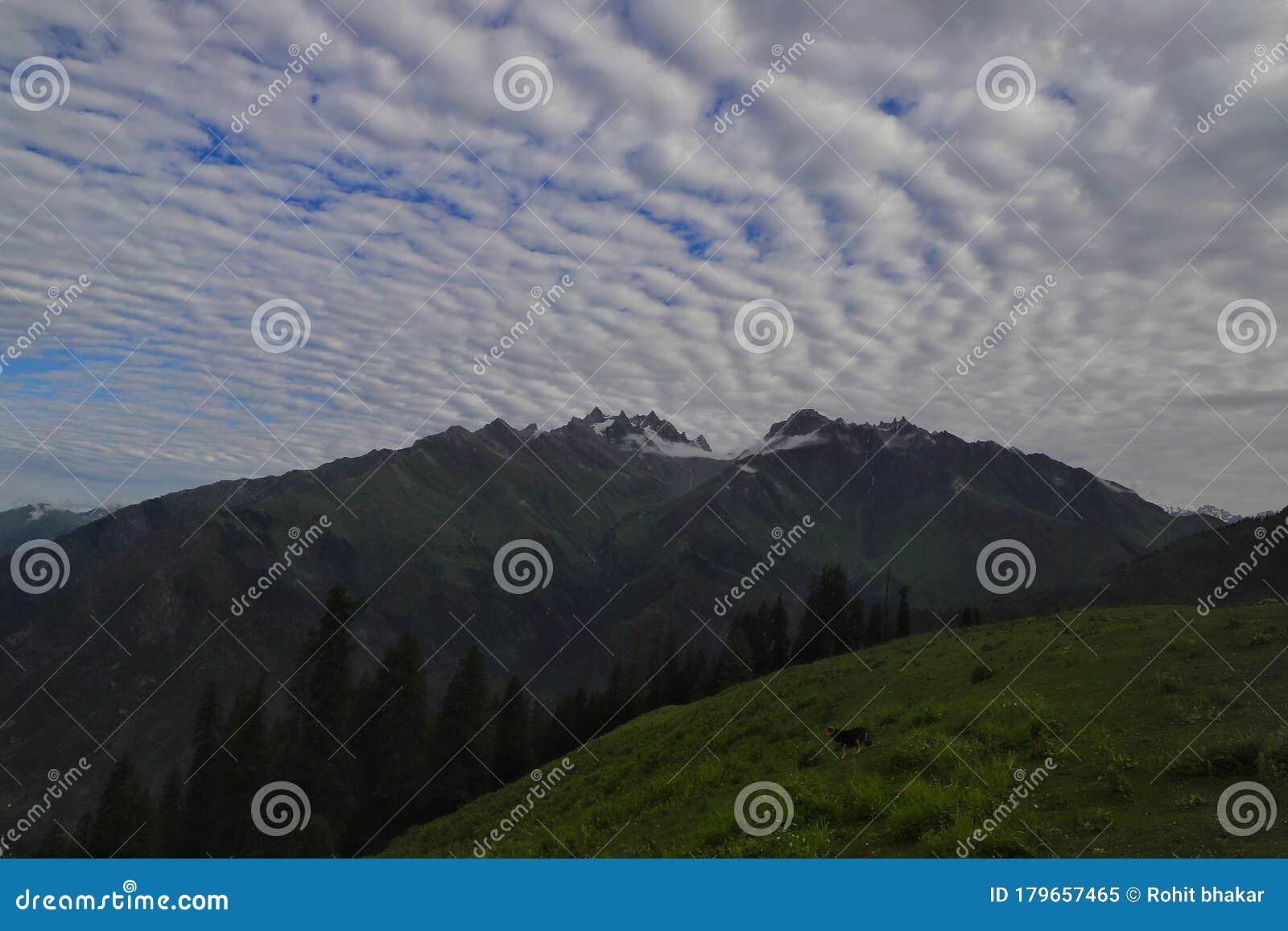 View from the Top of the Bunbuni Pass, Himachal Pradesh India Stock ...
