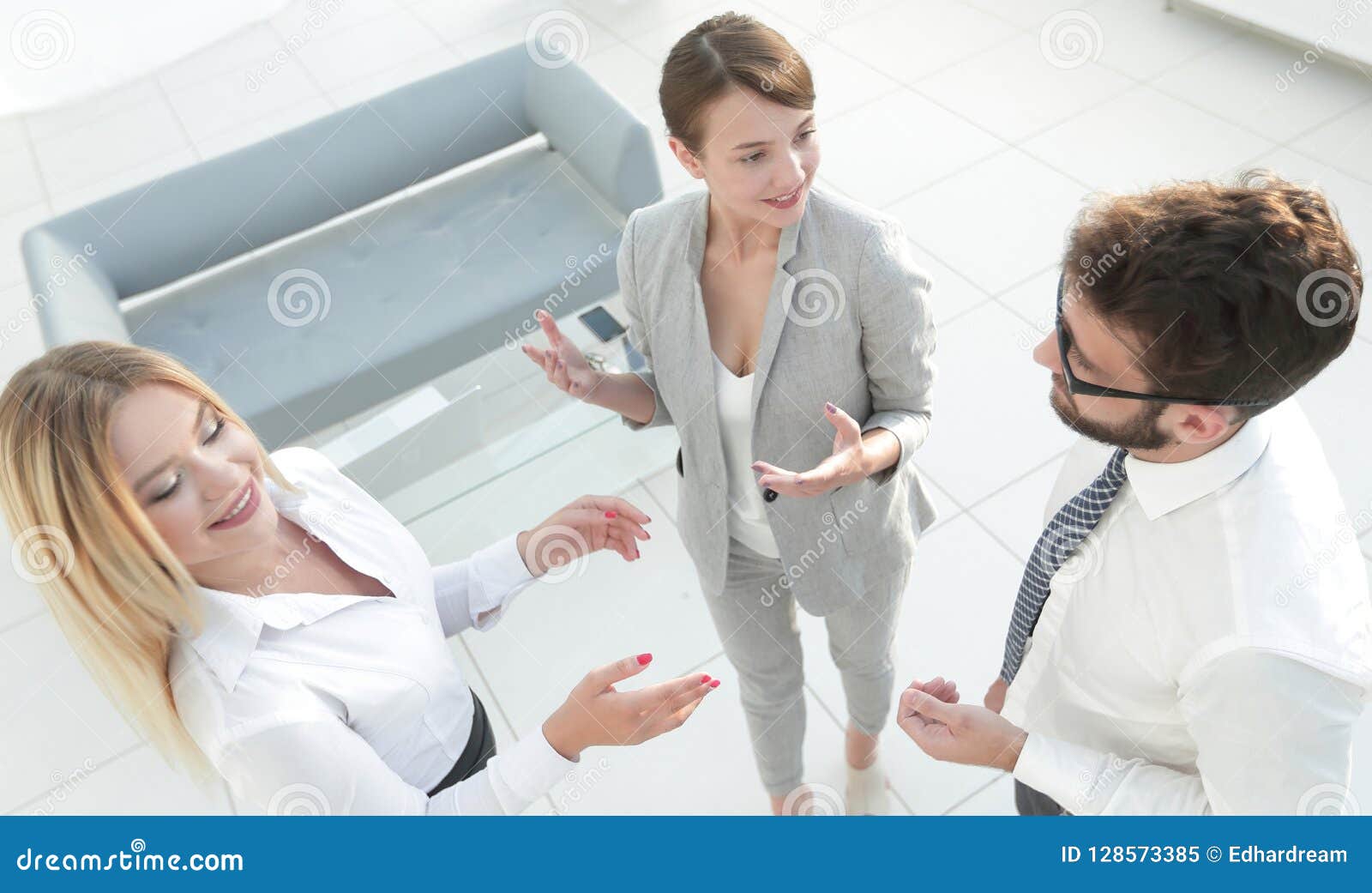 View from the Top.business Team Arguing in the Office. Stock Image ...