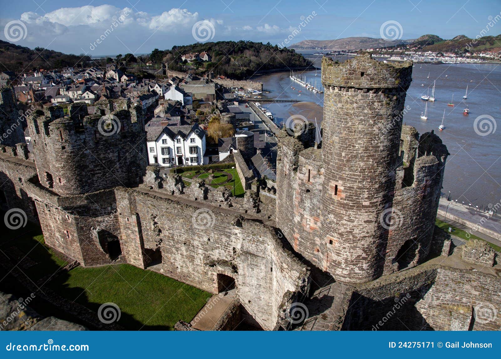 Conwy Castle Stock Image | CartoonDealer.com #38195581